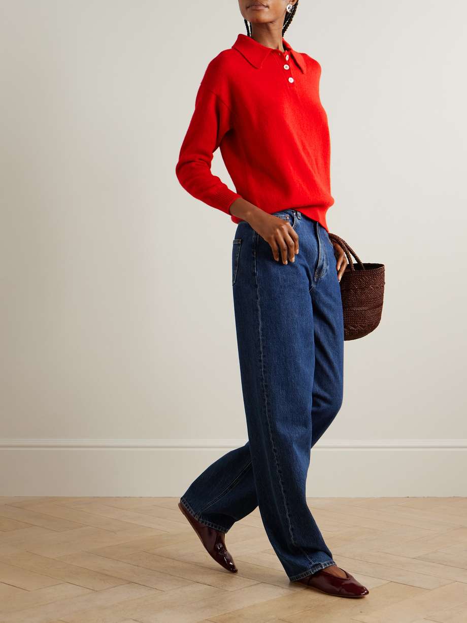 &DAUGHTER Edith wool polo sweater | NET-A-PORTER
