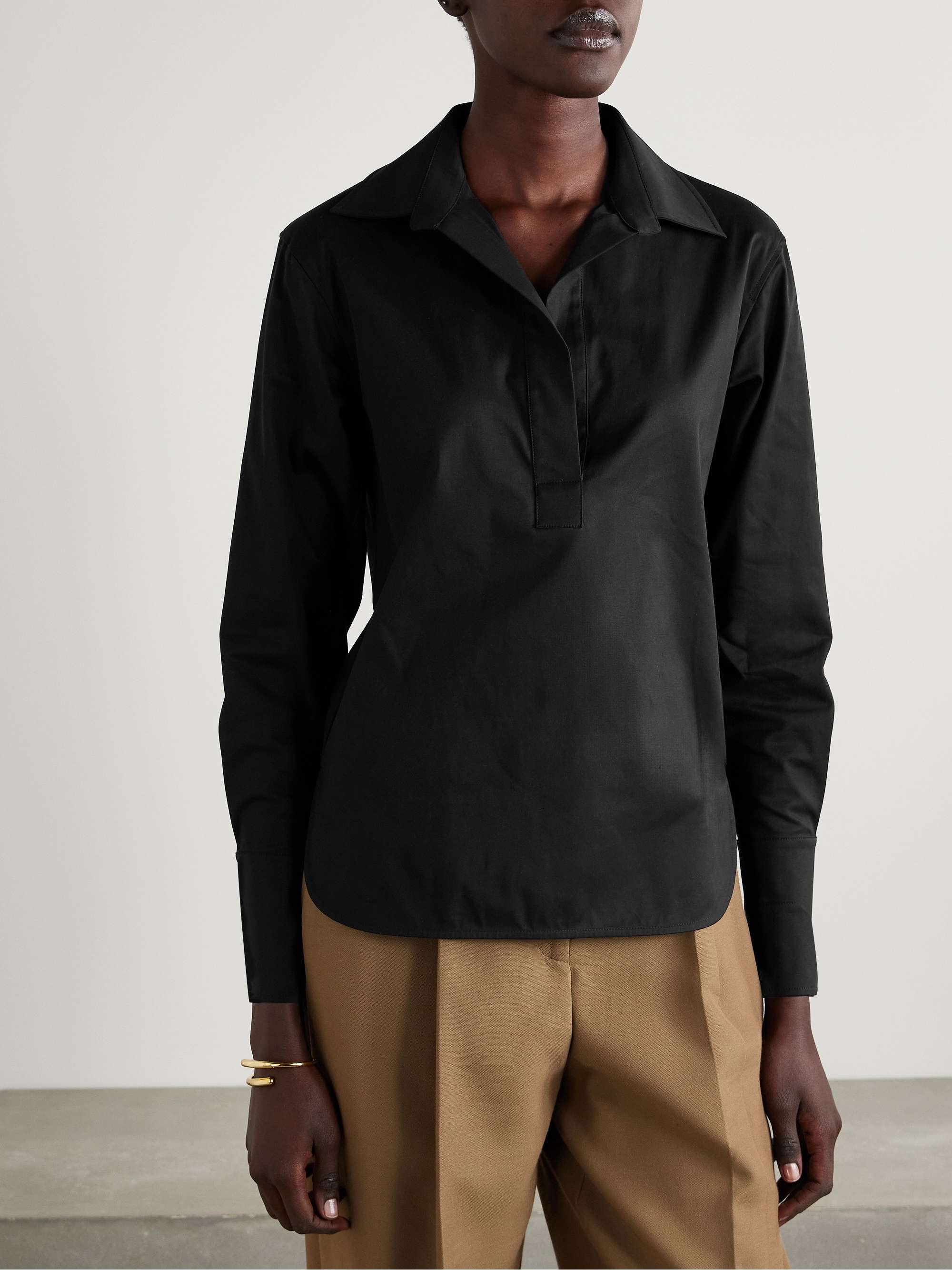 MAX MARA Cotton-blend poplin shirt | NET-A-PORTER