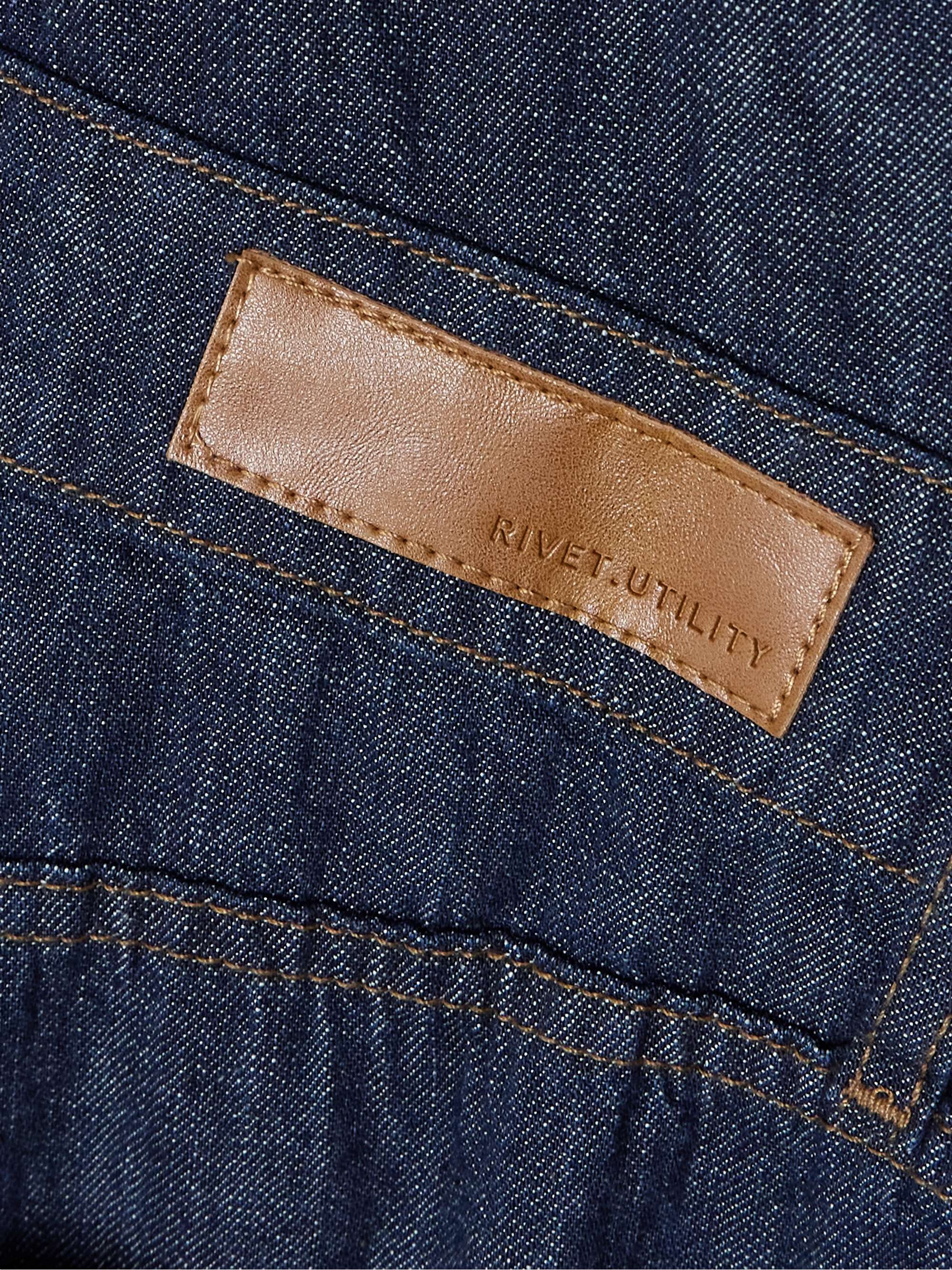 RIVET UTILITY Girlfriend denim jumpsuit | NET-A-PORTER