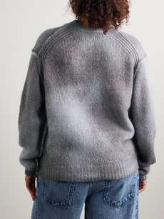 ACNE STUDIOS Printed knitted sweater | NET-A-PORTER