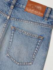 CHLOÉ Patchwork mid-rise flared jeans | NET-A-PORTER