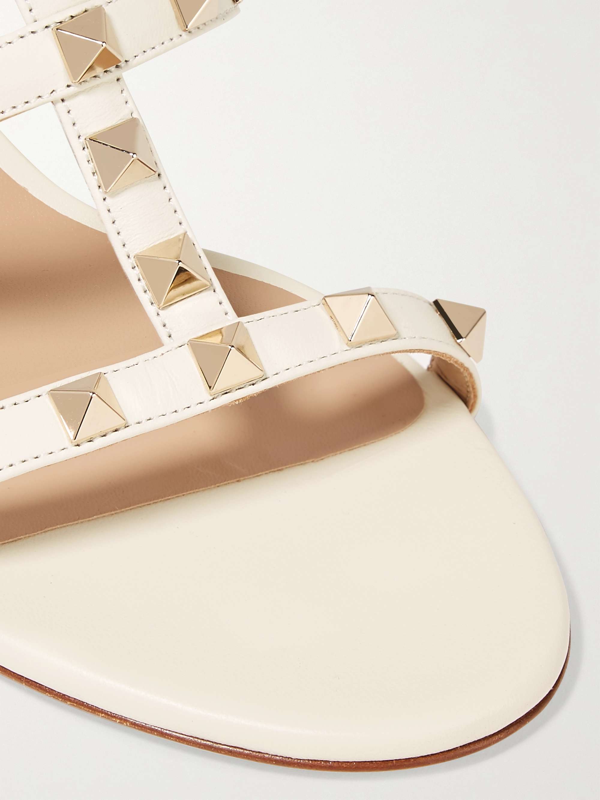 VALENTINO GARAVANI Valentino Garavani The Rockstud 60 leather mules ...