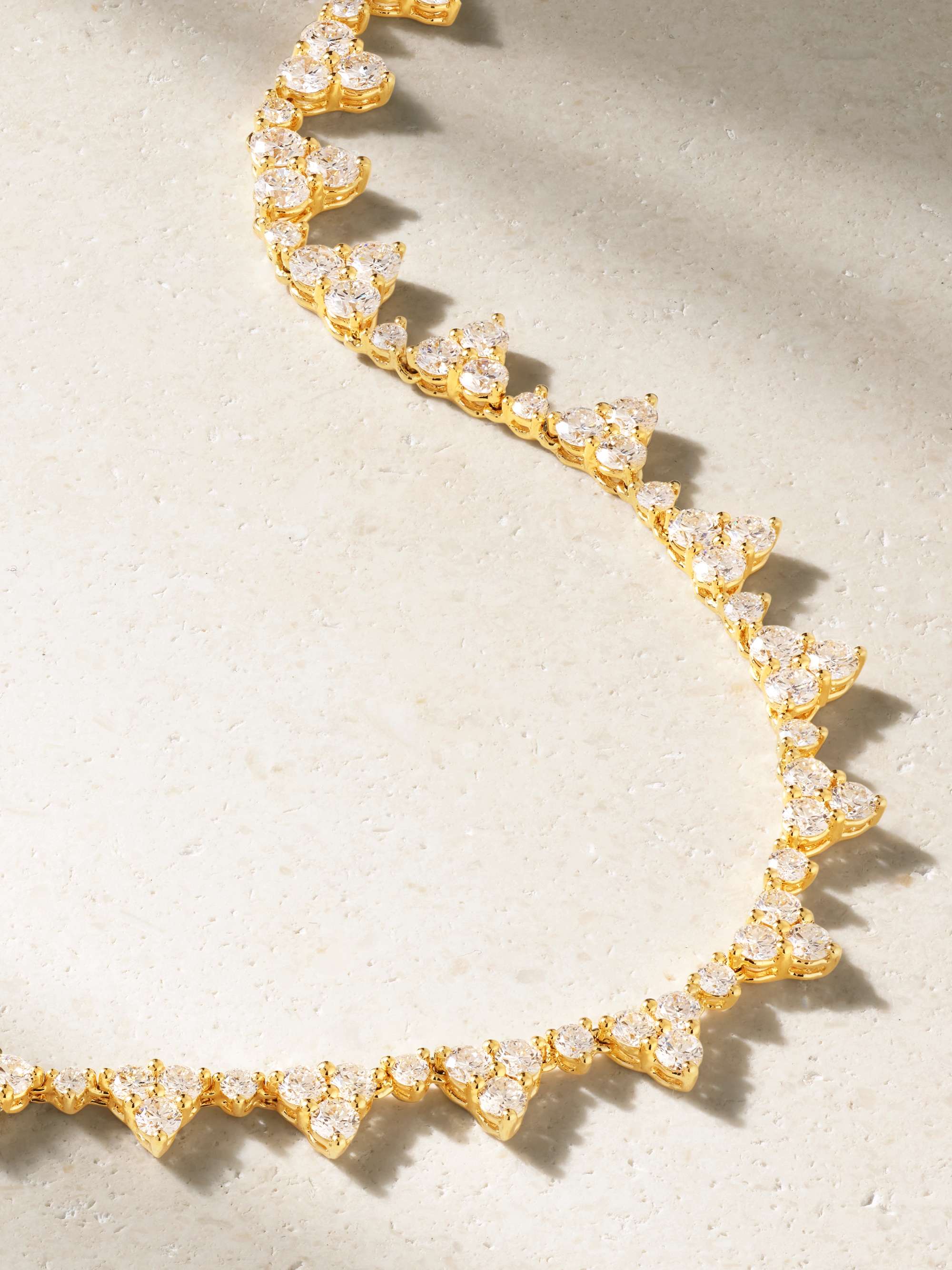 ANITA KO Eternity 18-karat gold diamond choker | NET-A-PORTER