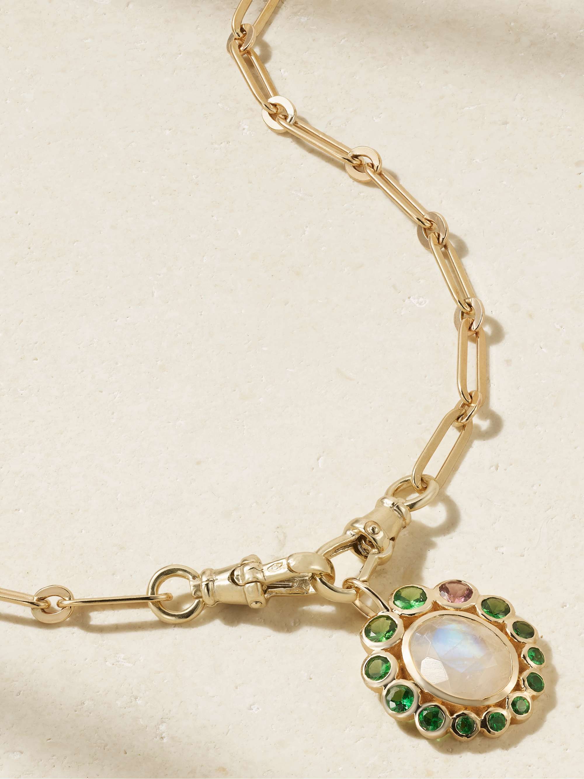 PASCALE MONVOISIN Jasmine 9-karat gold multi-stone necklace | NET-A-PORTER