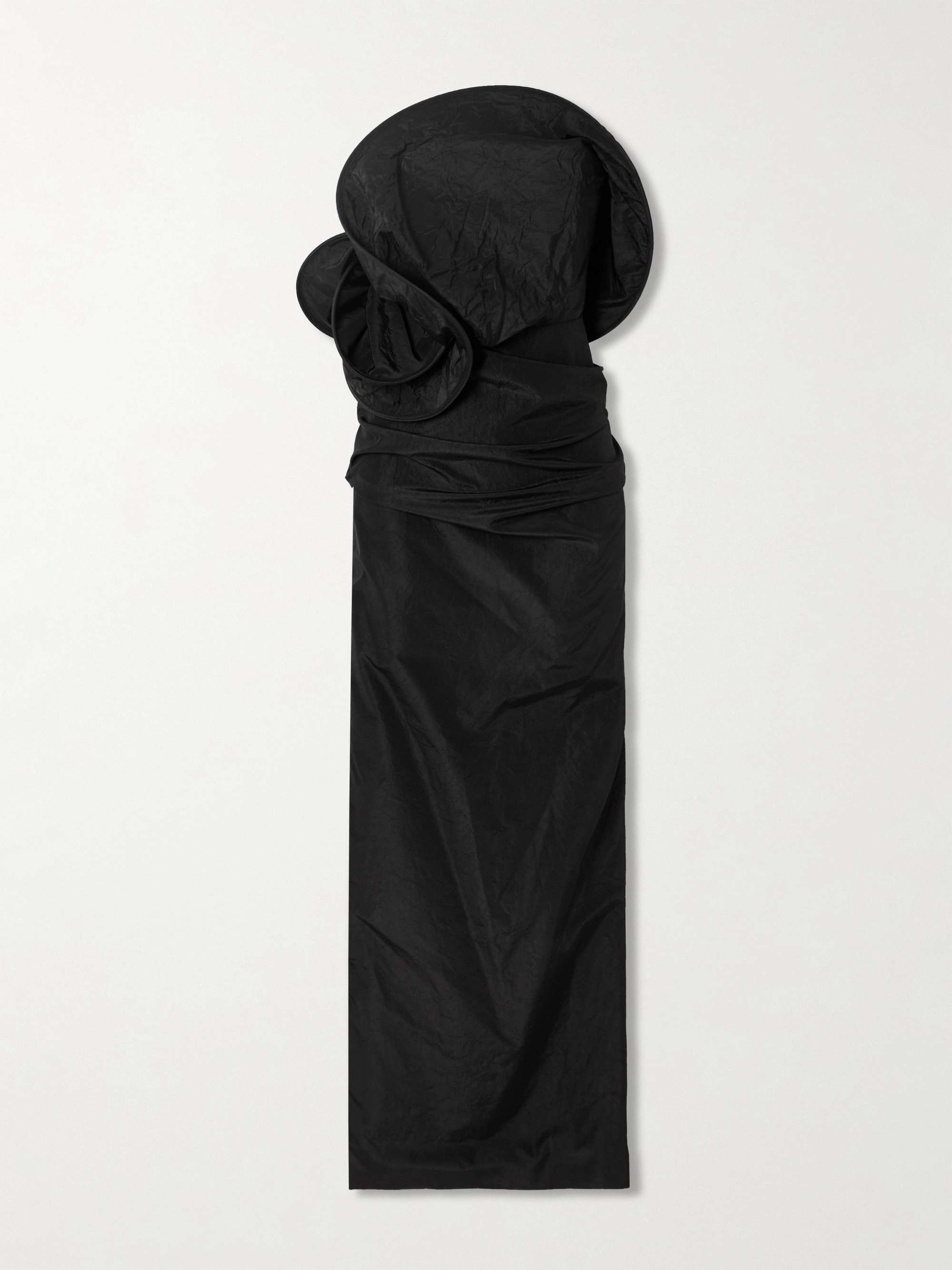 MAGDA BUTRYM Strapless ruched silk-taffeta maxi dress | NET-A-PORTER