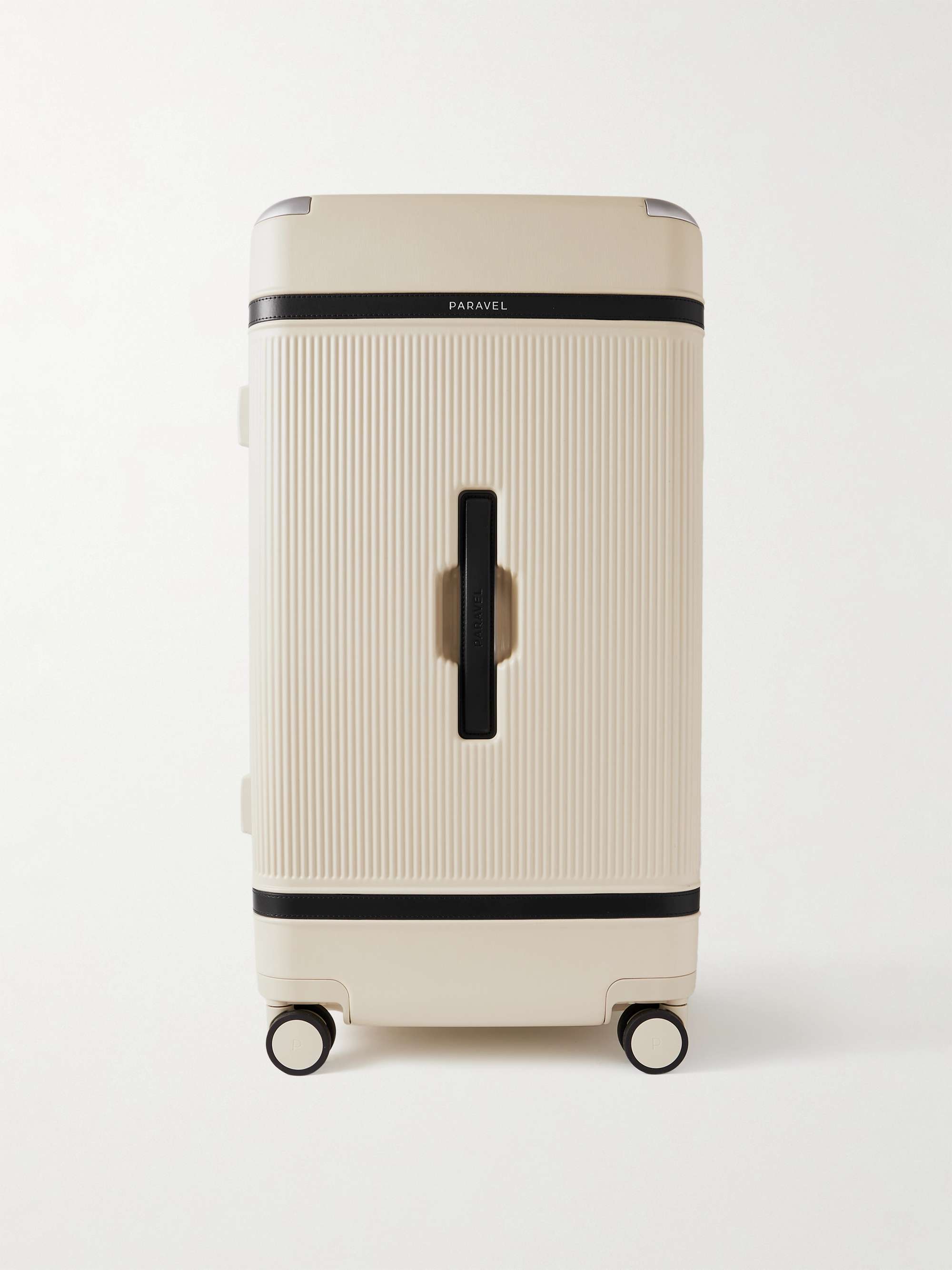 PARAVEL Aviator Trunk vegan leather-trimmed recycled-hardshell suitcase ...