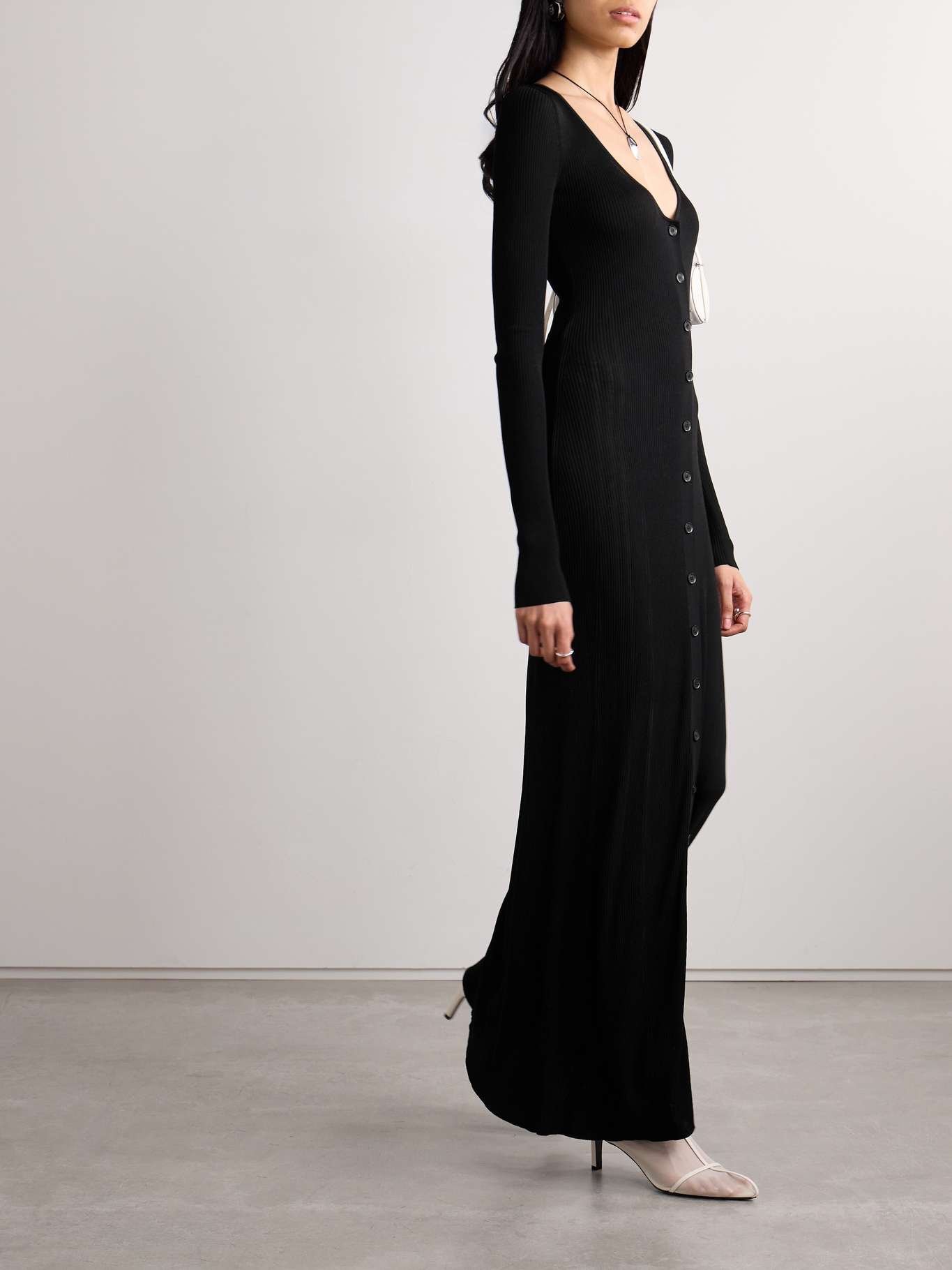 PROENZA SCHOULER Athena ribbed-knit maxi dress | NET-A-PORTER