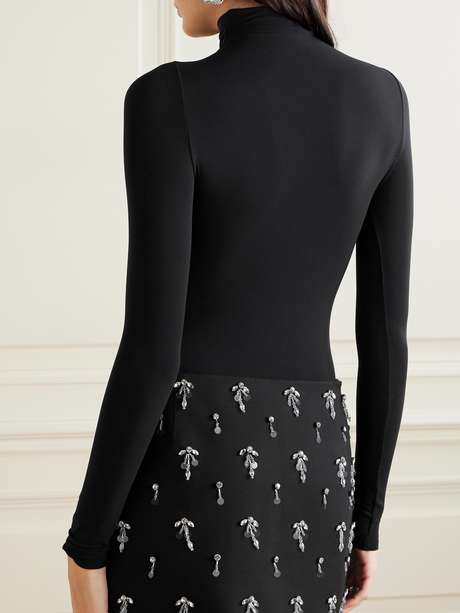 Commando Ballet Stretch Jersey Thong Turtleneck Bodysuit Net A Porter