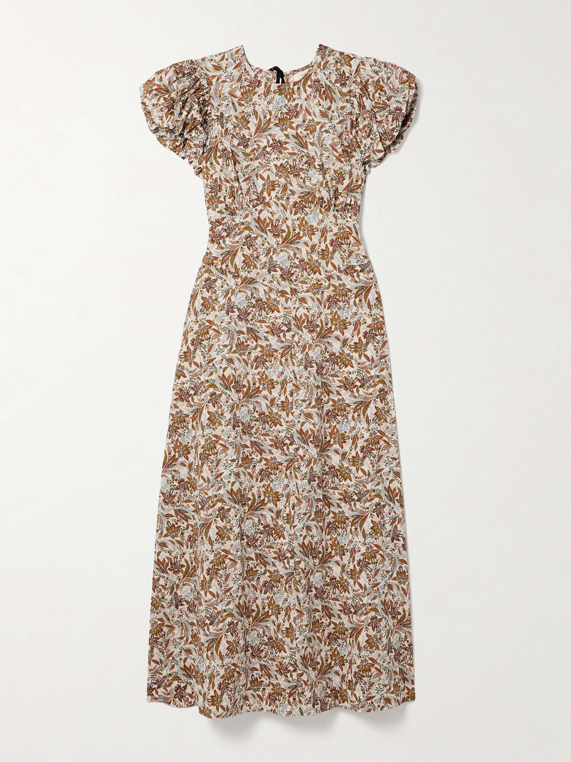 DÔEN Rhodia floral-print organic cotton-voile midi dress | NET-A-PORTER
