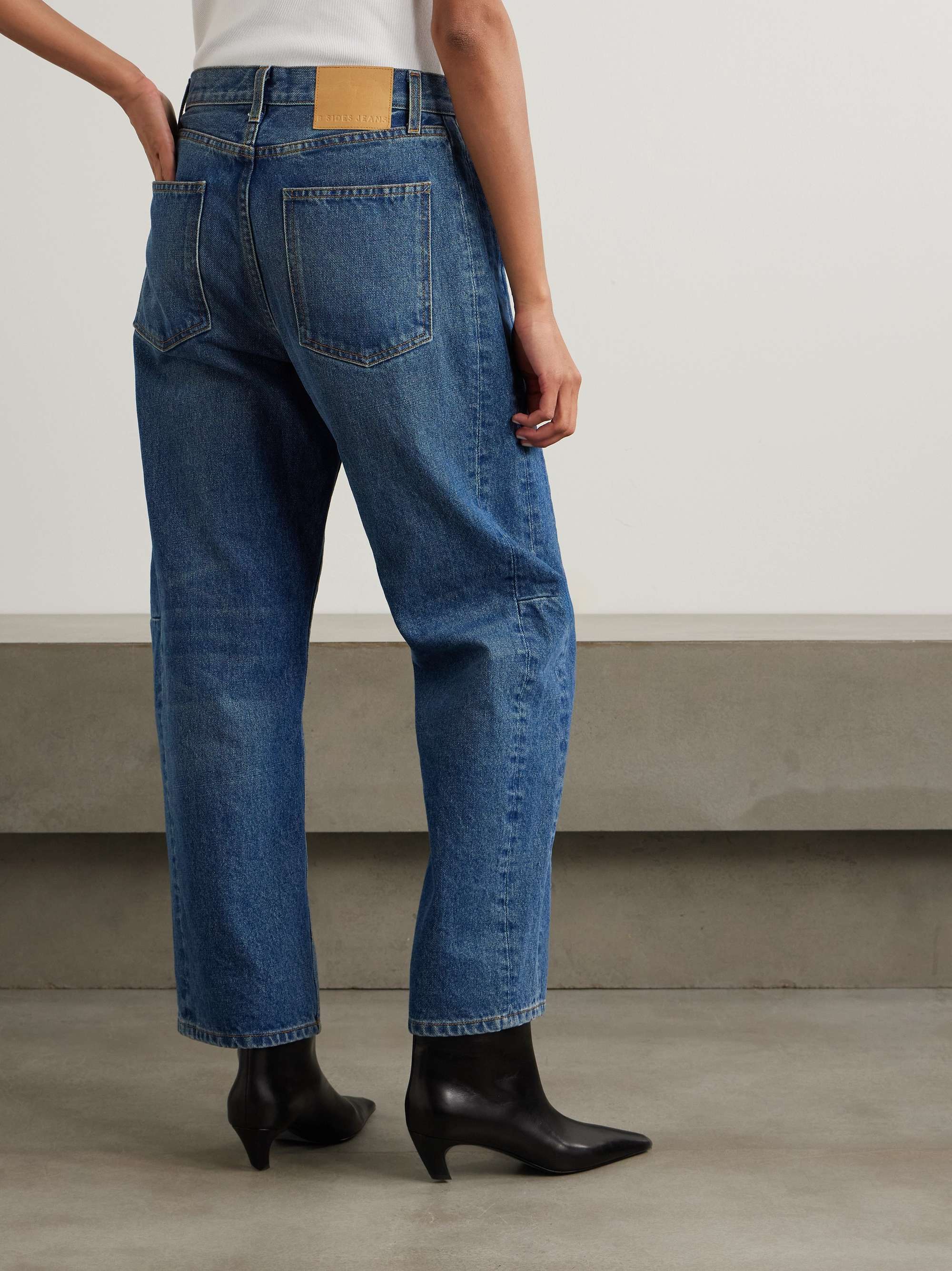 B SIDES Lasso high-rise wide-leg jeans | NET-A-PORTER