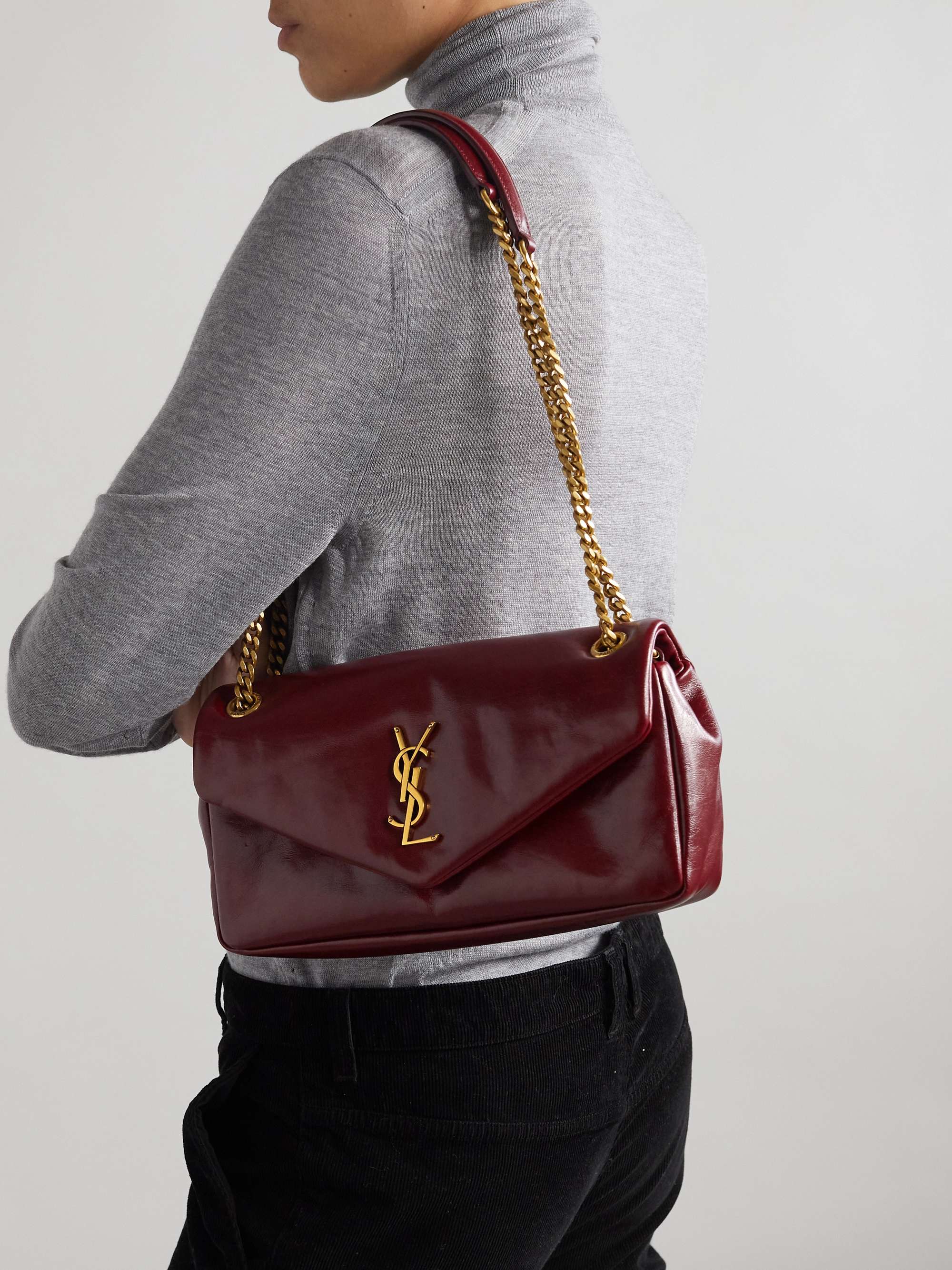 SAINT LAURENT Calypso small padded leather shoulder bag | NET-A-PORTER