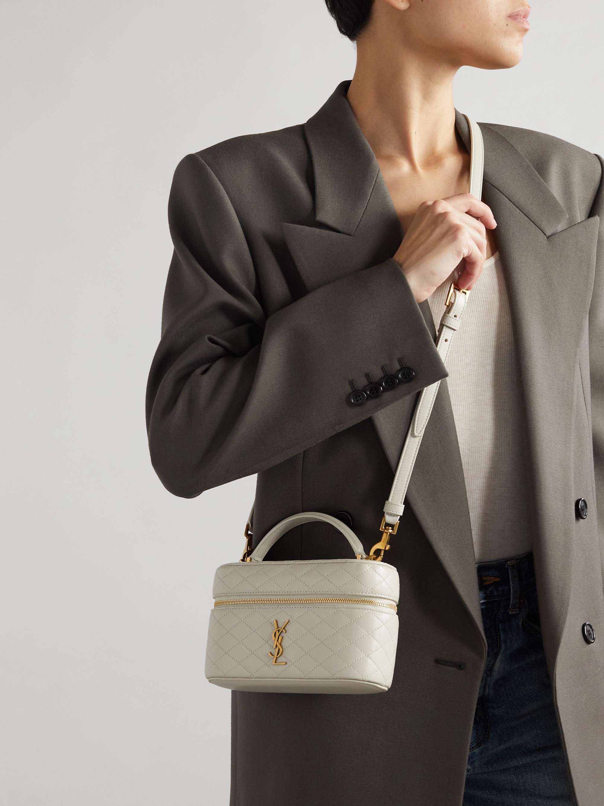 SAINT LAURENT Gaby Vanity leather shoulder bag | NET-A-PORTER
