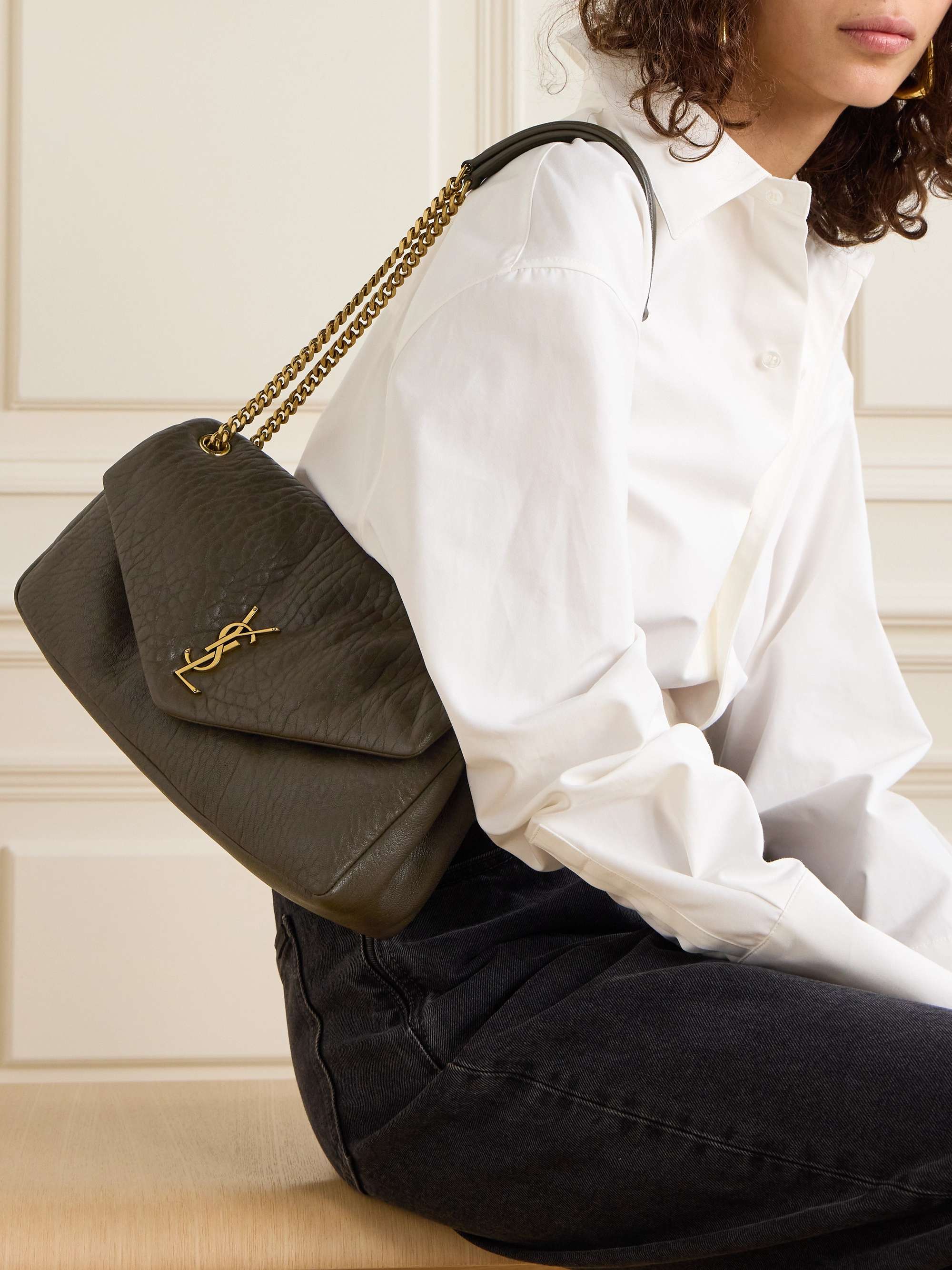 SAINT LAURENT Calypso medium padded leather shoulder bag | NET-A-PORTER