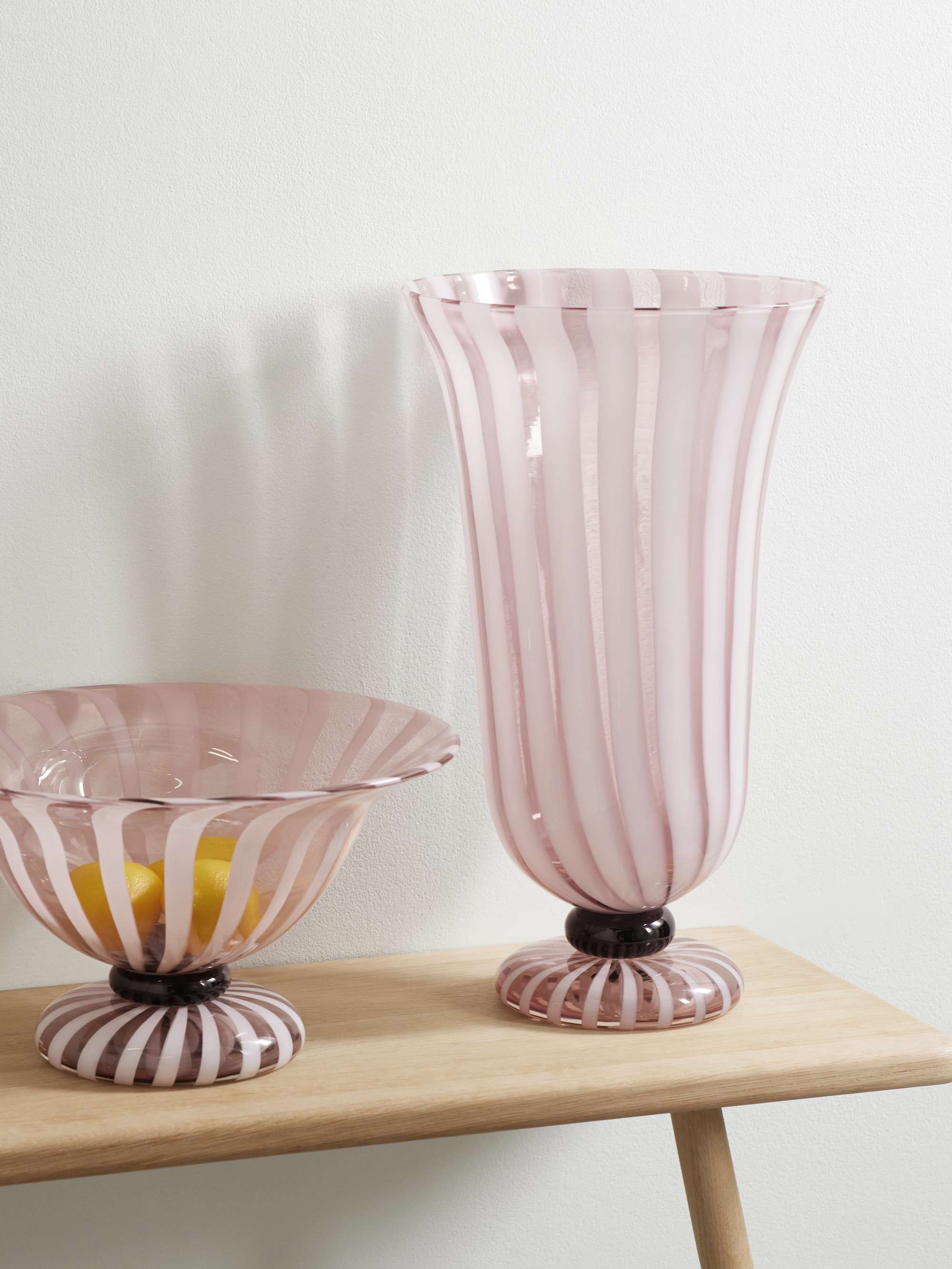 SOHO HOME Carlotta striped Murano glass vase | NET-A-PORTER