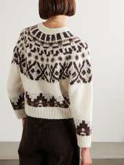 FRAME Fair Isle alpaca-blend sweater | NET-A-PORTER