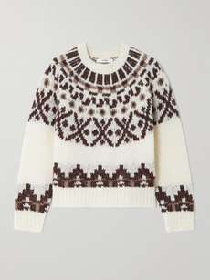 FRAME Fair Isle alpaca-blend sweater | NET-A-PORTER