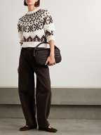 FRAME Fair Isle alpaca-blend sweater | NET-A-PORTER
