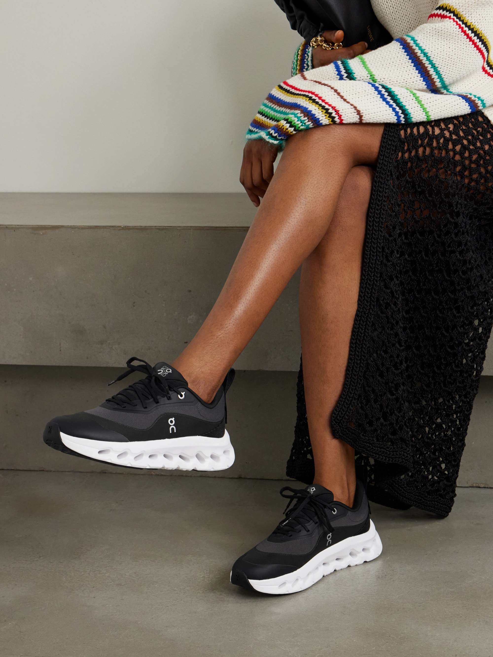 LOEWE + ON CloudTilt 2.0 stretch recycled-knit sneakers | NET-A-PORTER
