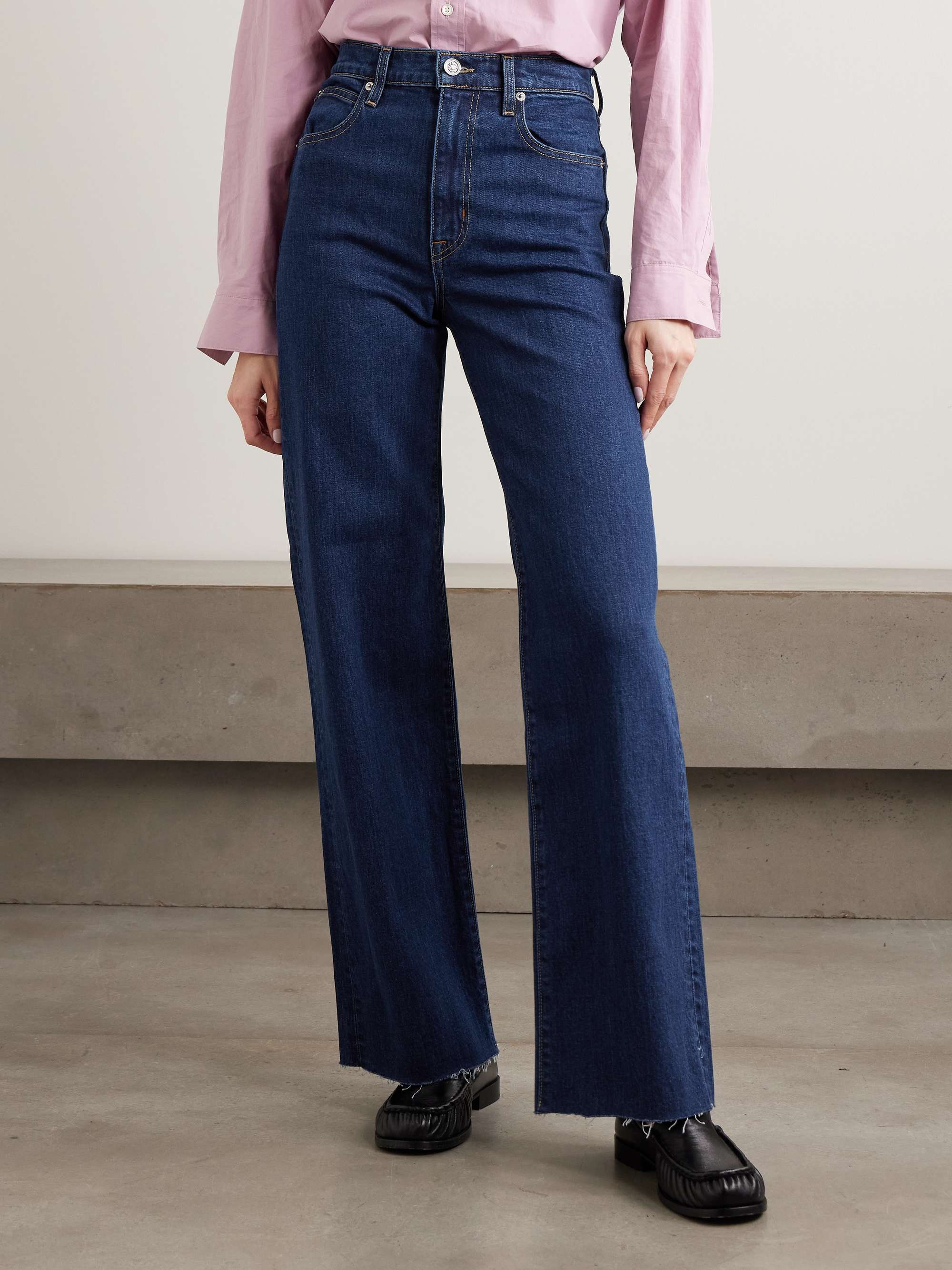 SLVRLAKE Grace high-rise wide-leg jeans | NET-A-PORTER