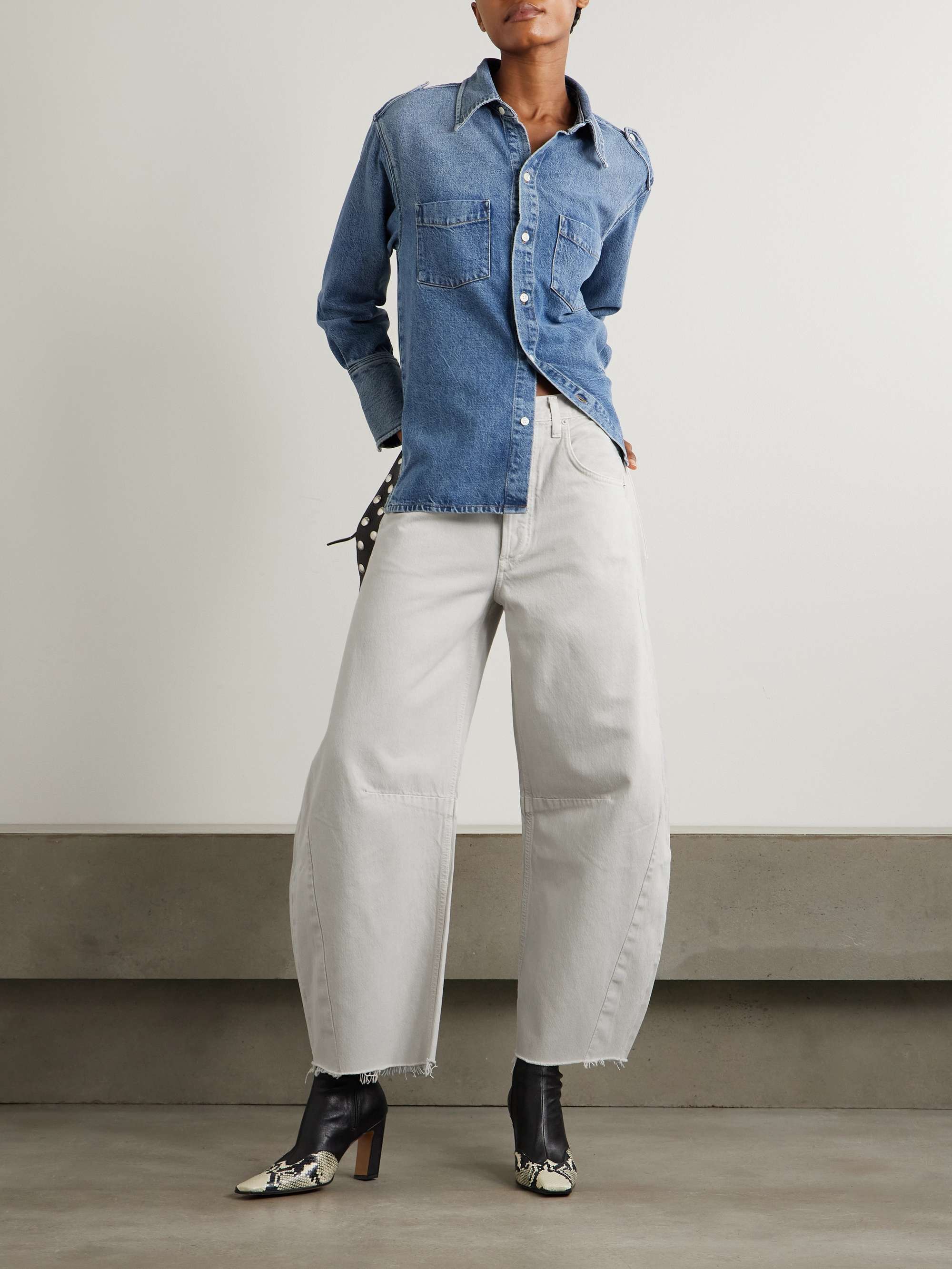 CITIZENS OF HUMANITY Horseshoe high-rise barrel-leg jeans | NET-A-PORTER