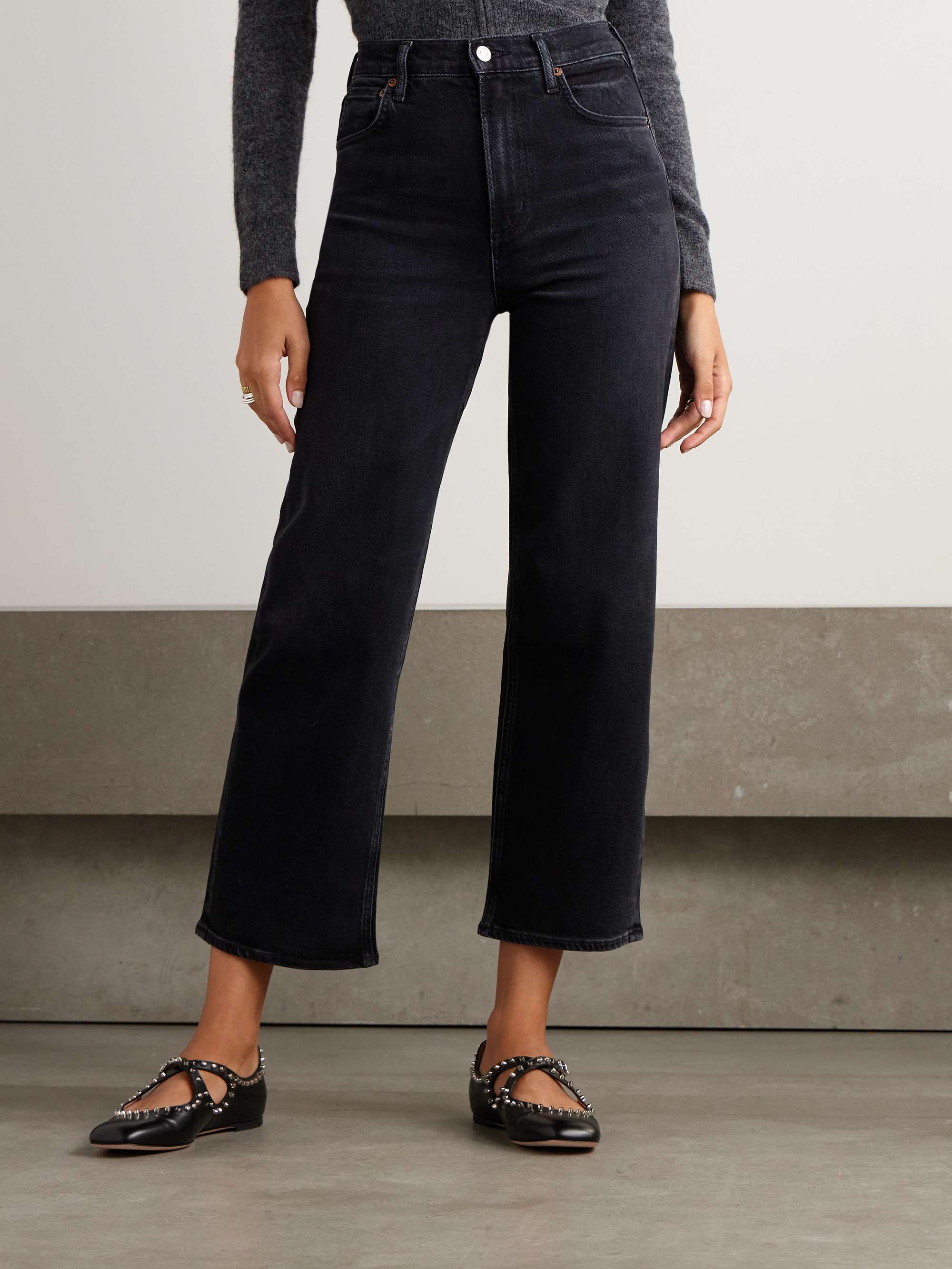 AGOLDE Ren high-rise wide-leg jeans | NET-A-PORTER