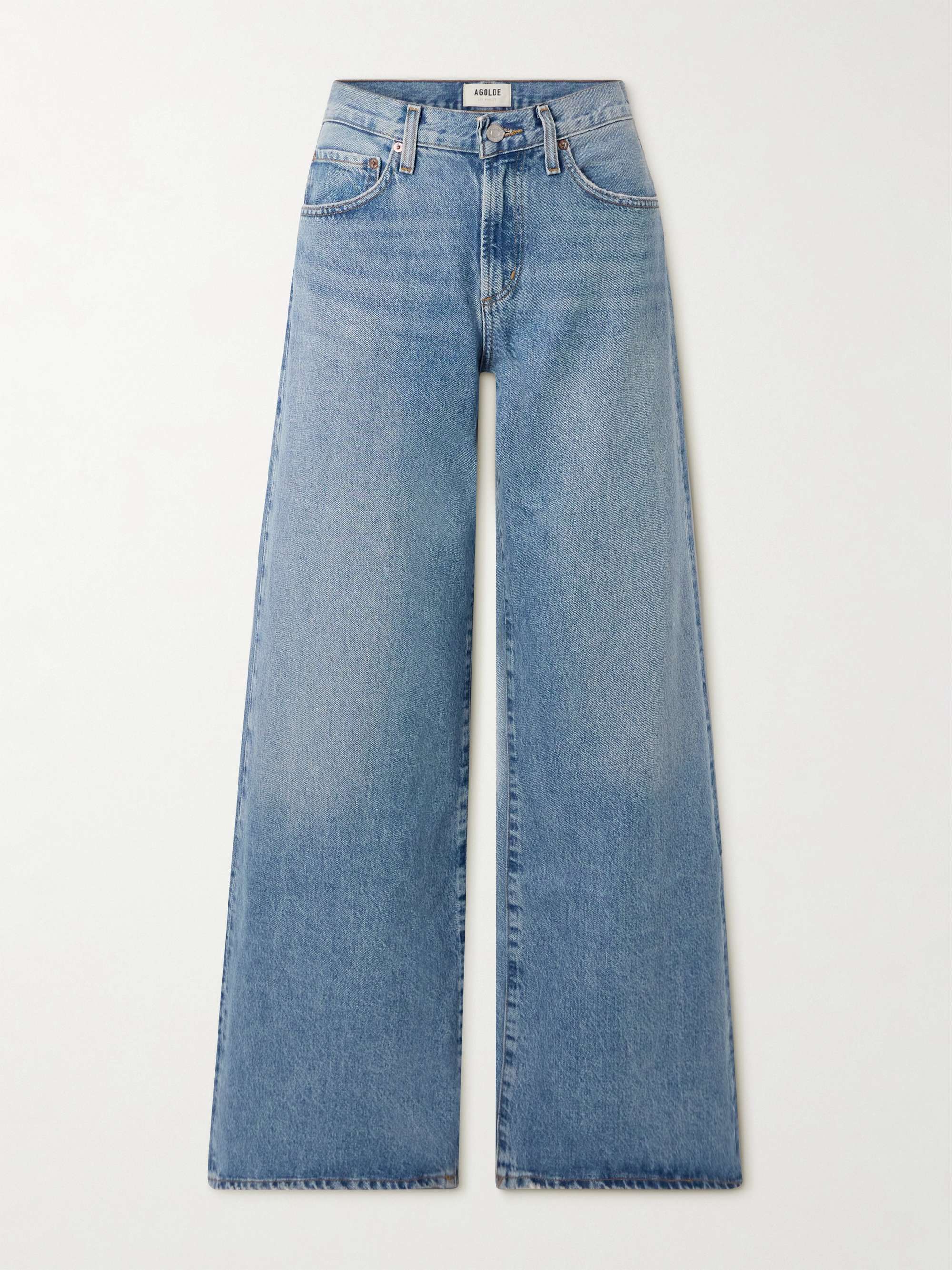 AGOLDE Clara Baggy wide-leg organic jeans | NET-A-PORTER