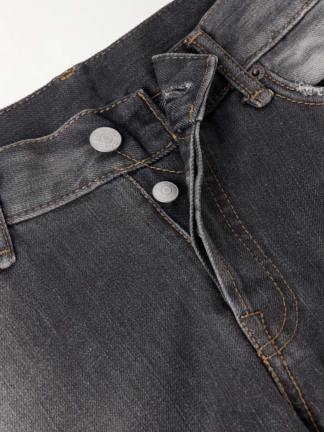 ACNE STUDIOS 2006 paint-splattered low-rise barrel-leg jeans | NET-A-PORTER