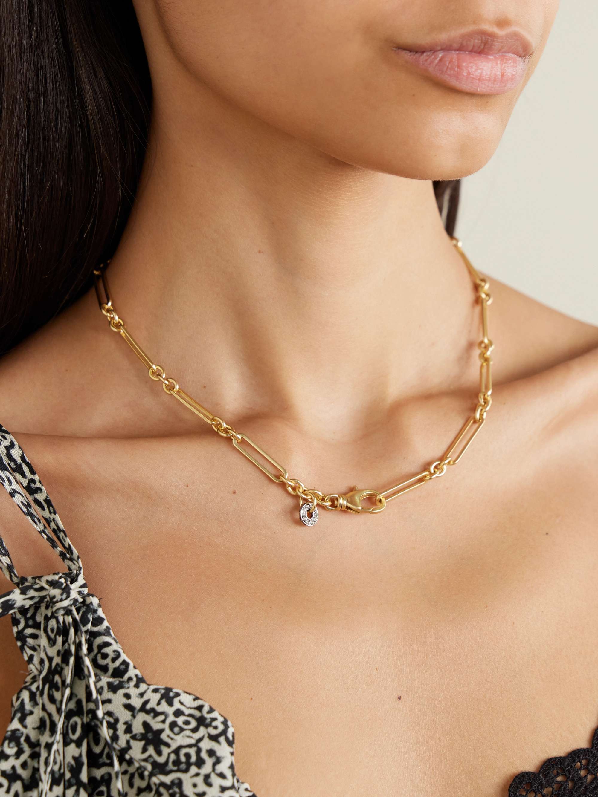 MAISON MAYLE Gold-plated crystal necklace | NET-A-PORTER