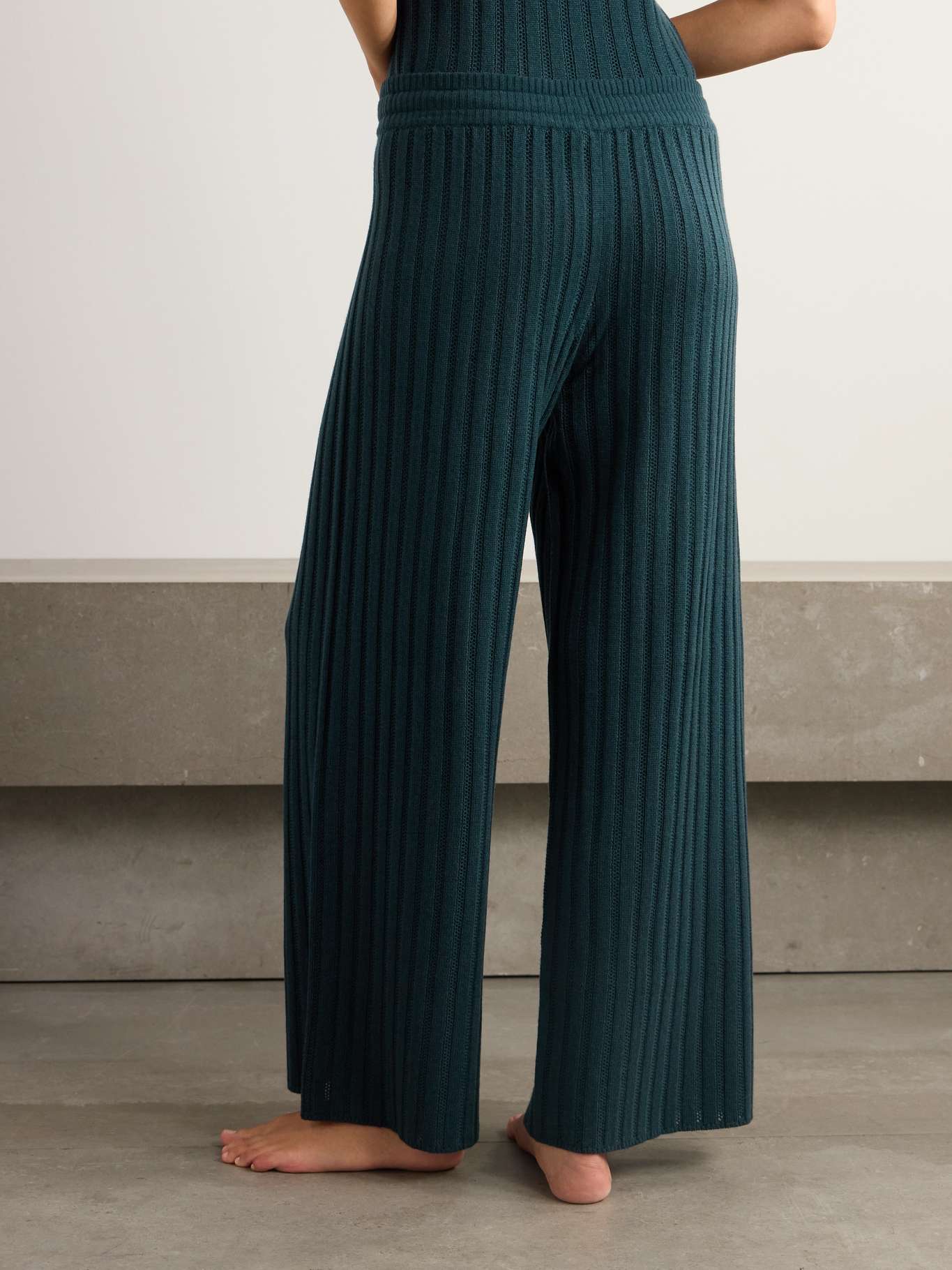 ERES Luxe Somptueux ribbed and pointelle-knit wool and cashmere-blend ...
