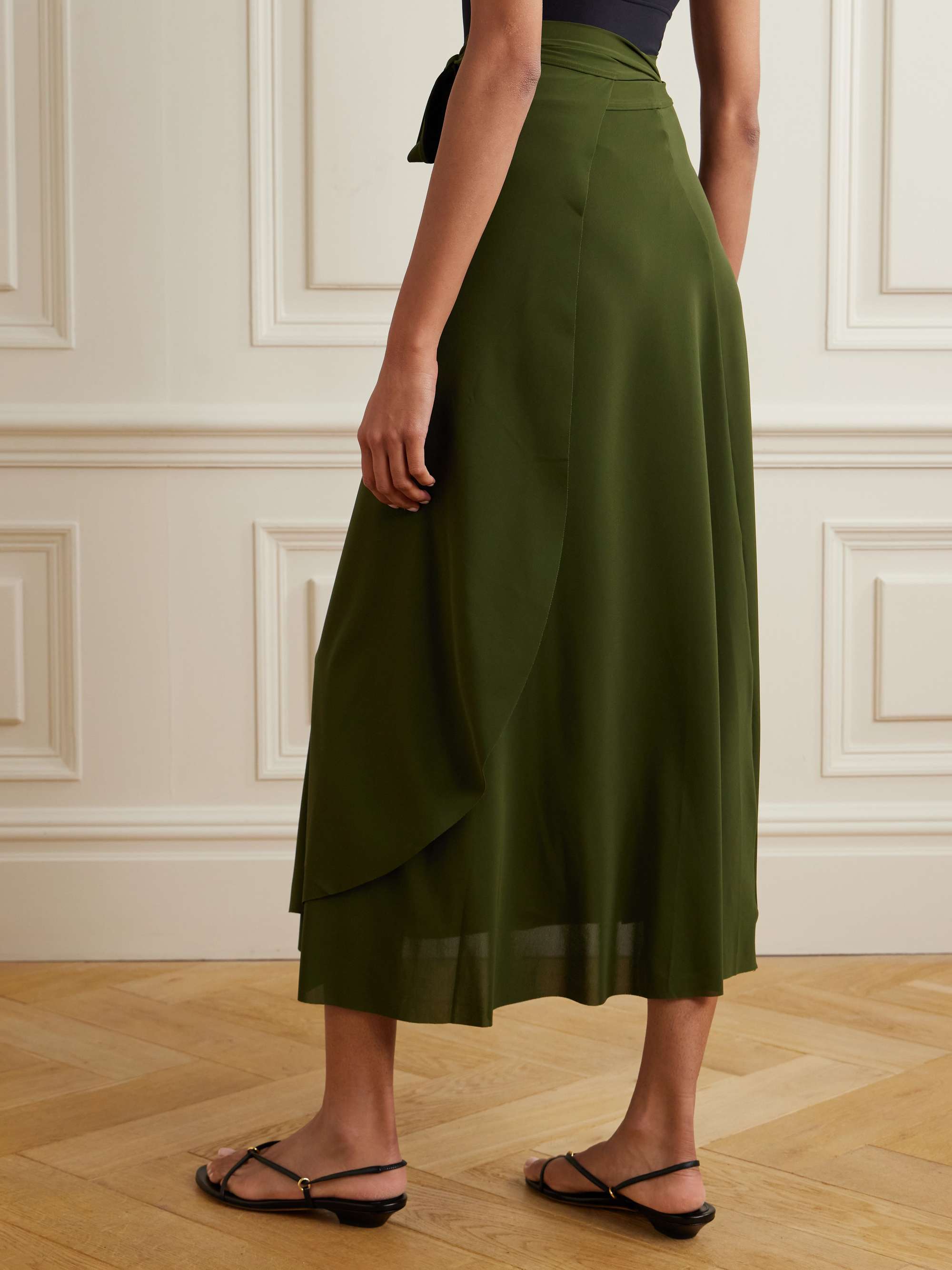 ERES Julieta stretch-jersey midi wrap skirt | NET-A-PORTER