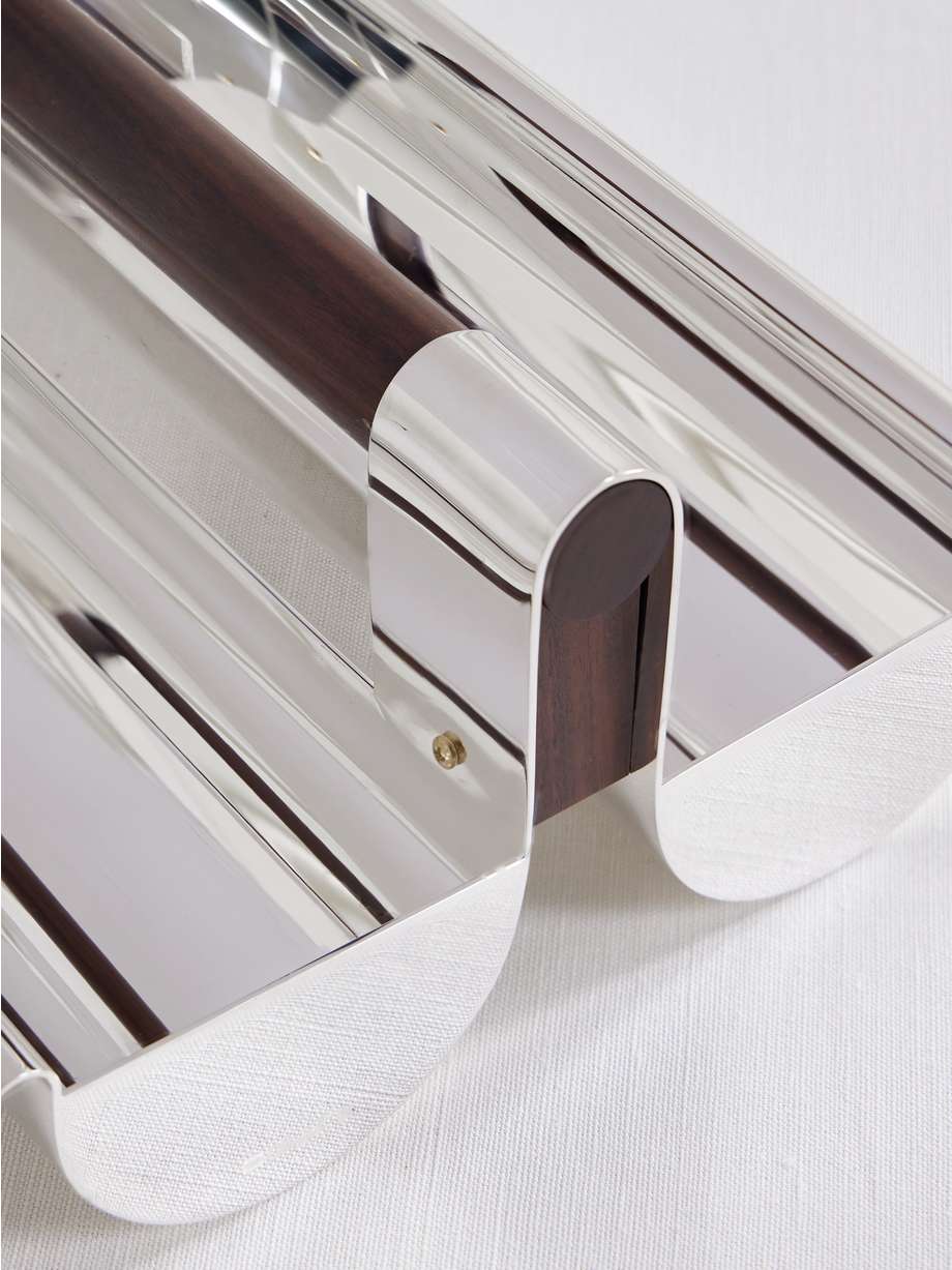 CHRISTOFLE Silver-plated and wood fruit bowl | NET-A-PORTER