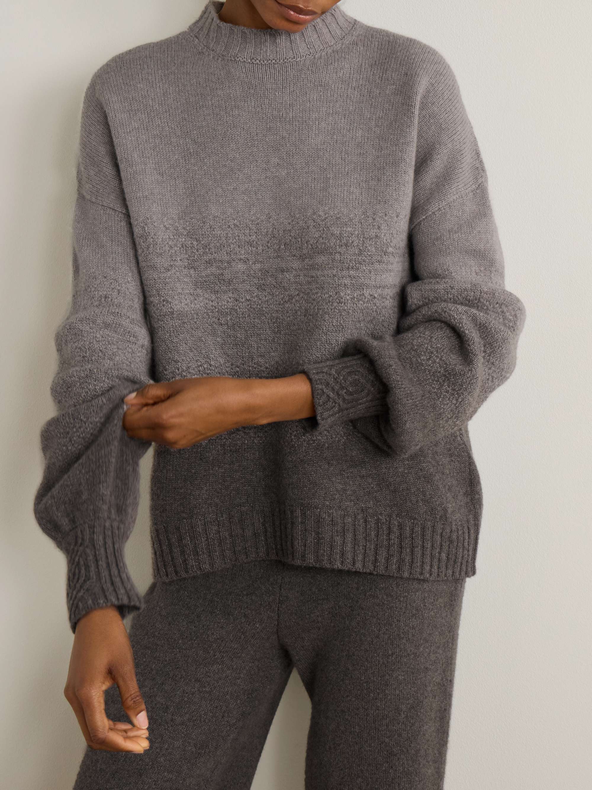 NET-A-PORTER FOR THE KING’S FOUNDATION Dégradé wool and cashmere-blend ...