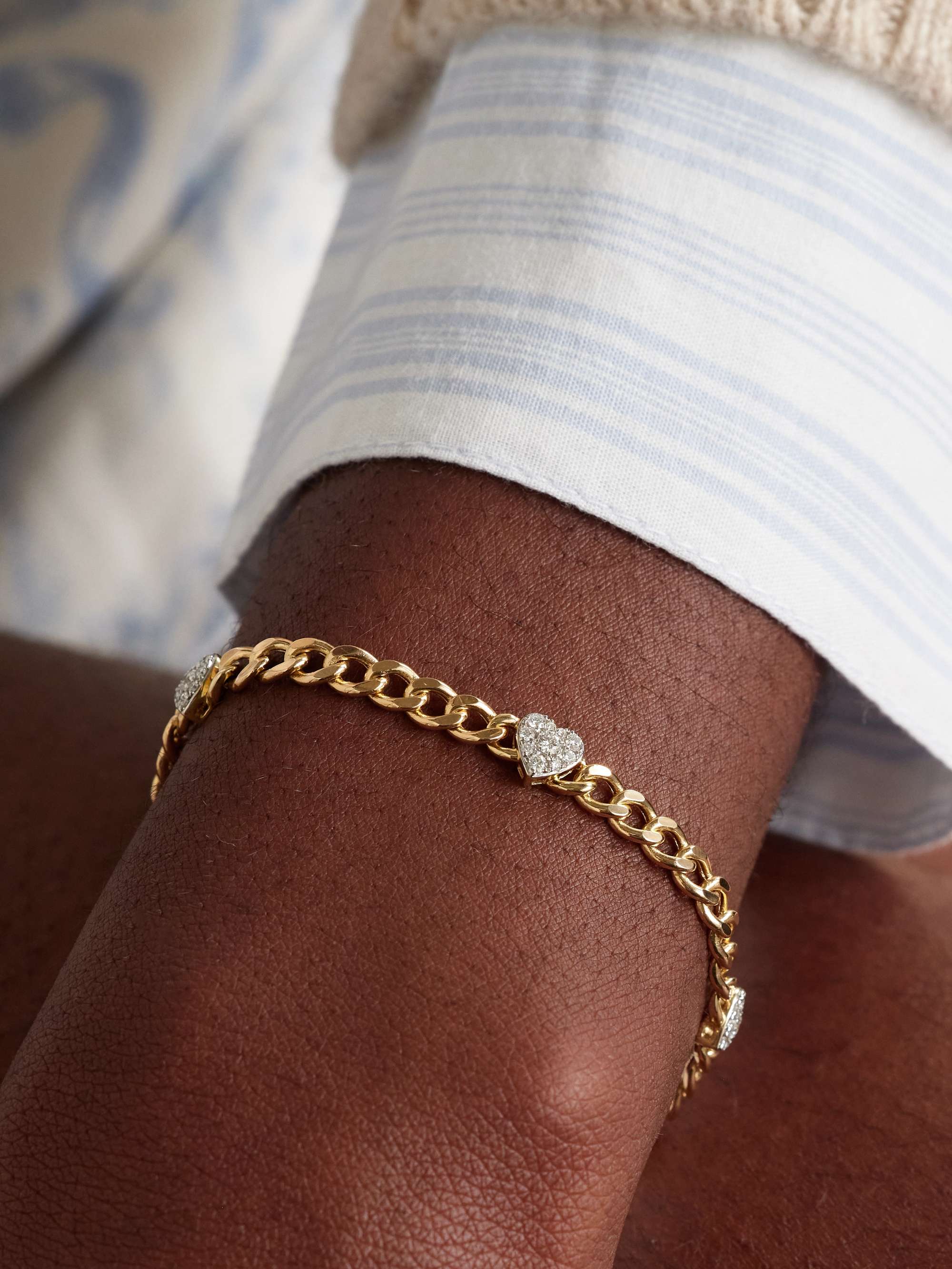 ROXANNE FIRST '80s 14-karat gold diamond bracelet | NET-A-PORTER