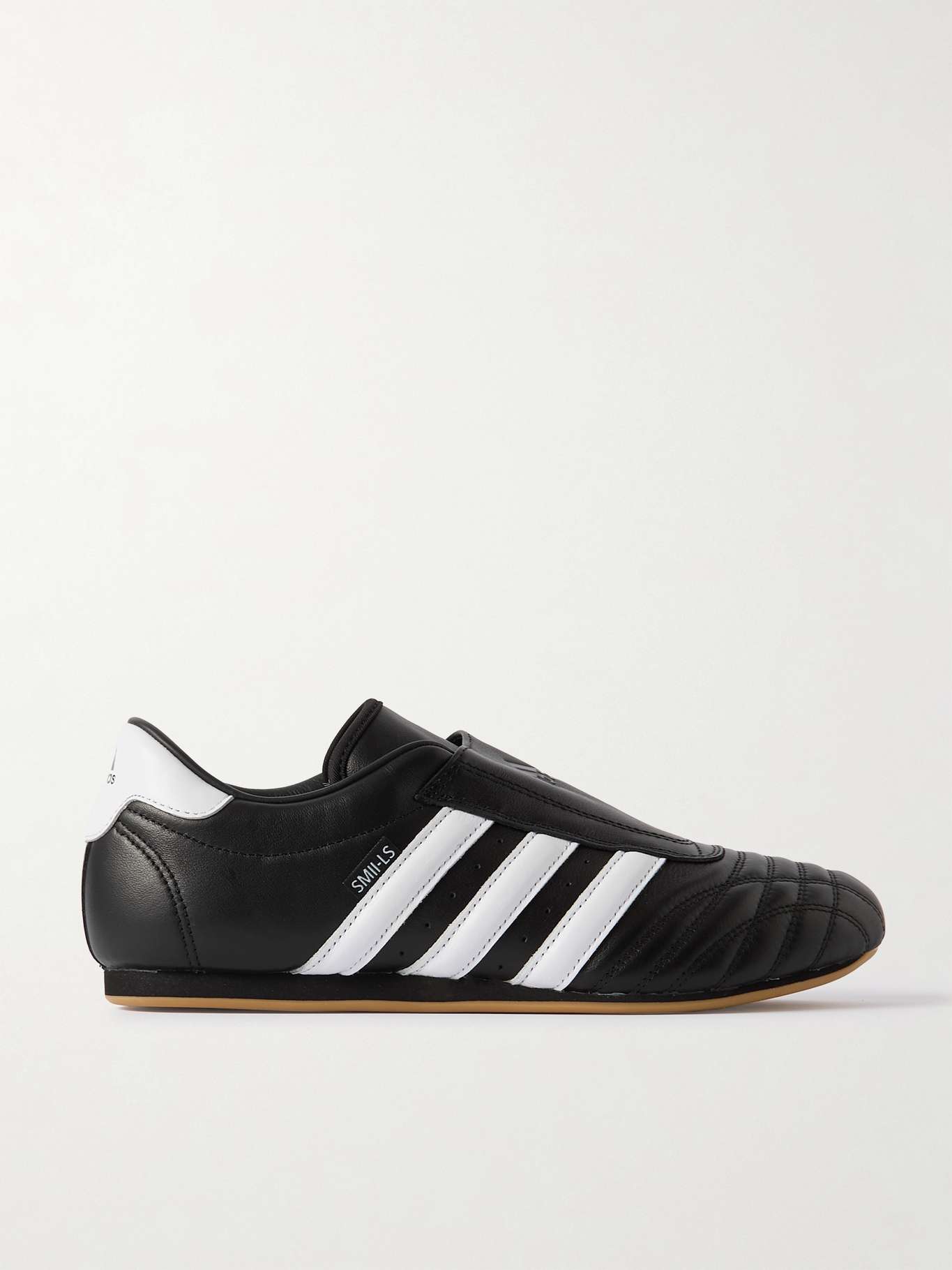 ADIDAS ORIGINALS Taekwondo striped leather sneakers | NET-A-PORTER