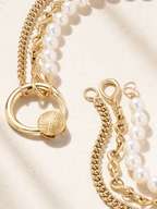 MARLA AARON Musgrave Lock + Myriad + Heavy Curb Chain 14 and 18-karat ...