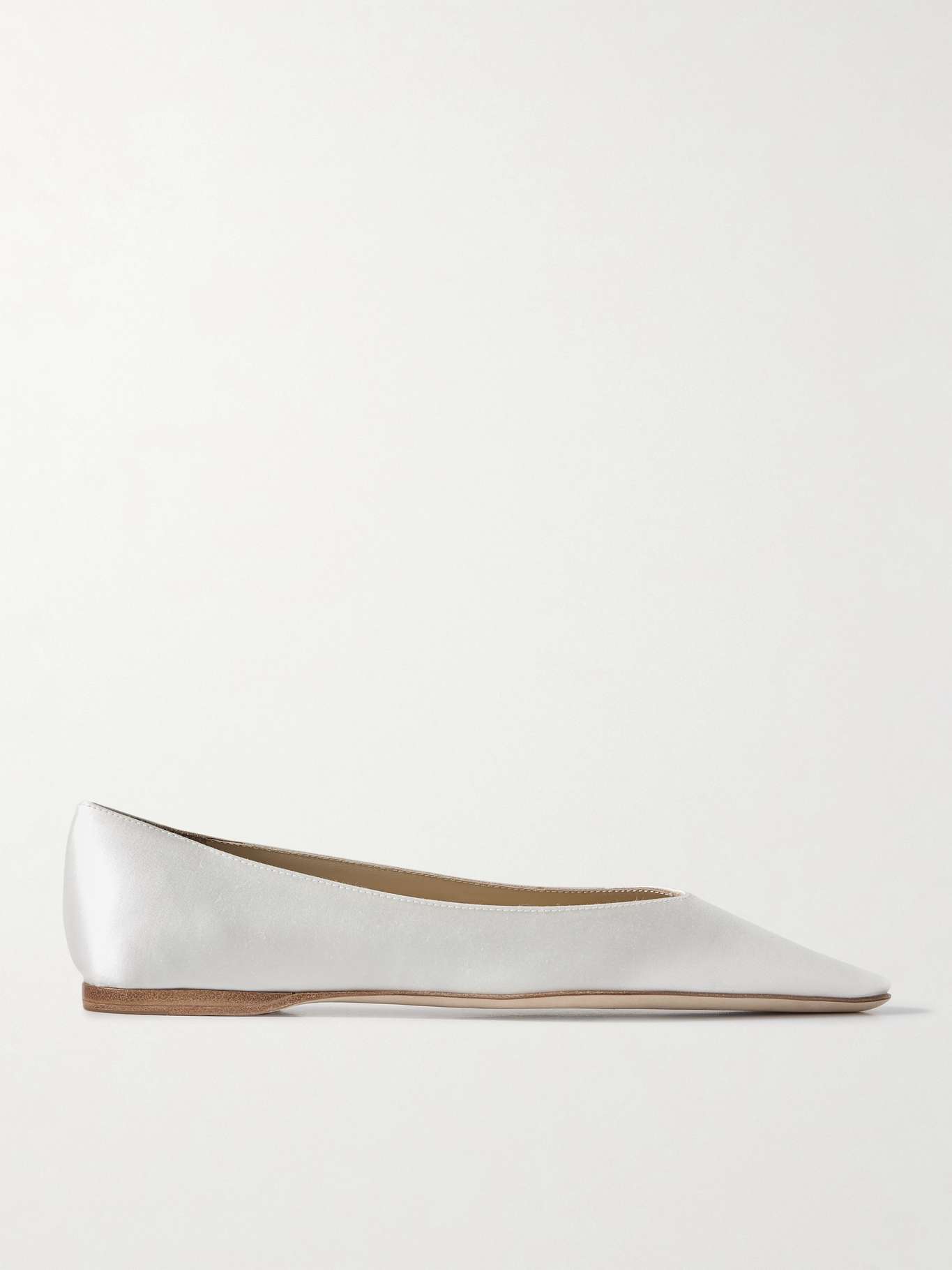DANIELLE FRANKEL Riley satin point-toe ballet flats | NET-A-PORTER