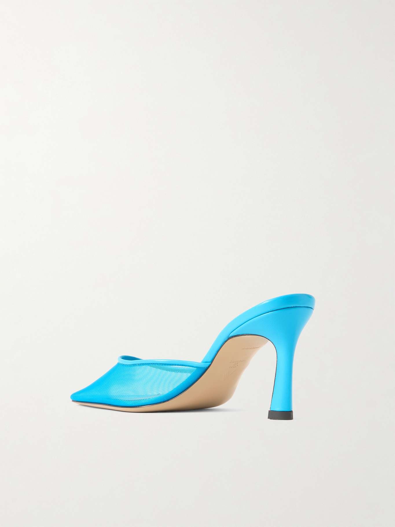 THE ATTICO Juno leather-trimmed mesh pumps | NET-A-PORTER