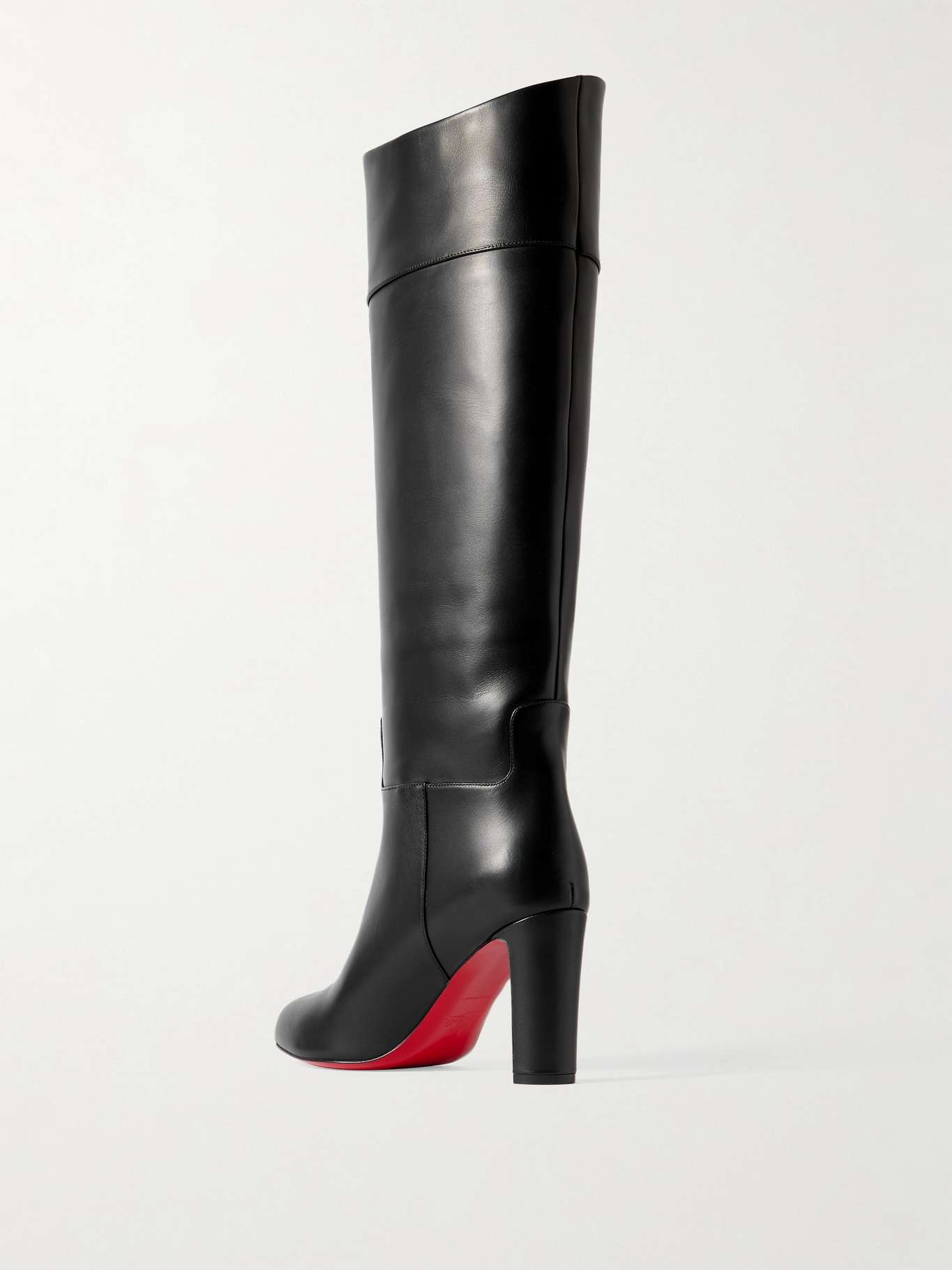CHRISTIAN LOUBOUTIN Loo Botta 85 leather knee boots | NET-A-PORTER