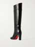 CHRISTIAN LOUBOUTIN Loo Botta 85 leather knee boots | NET-A-PORTER