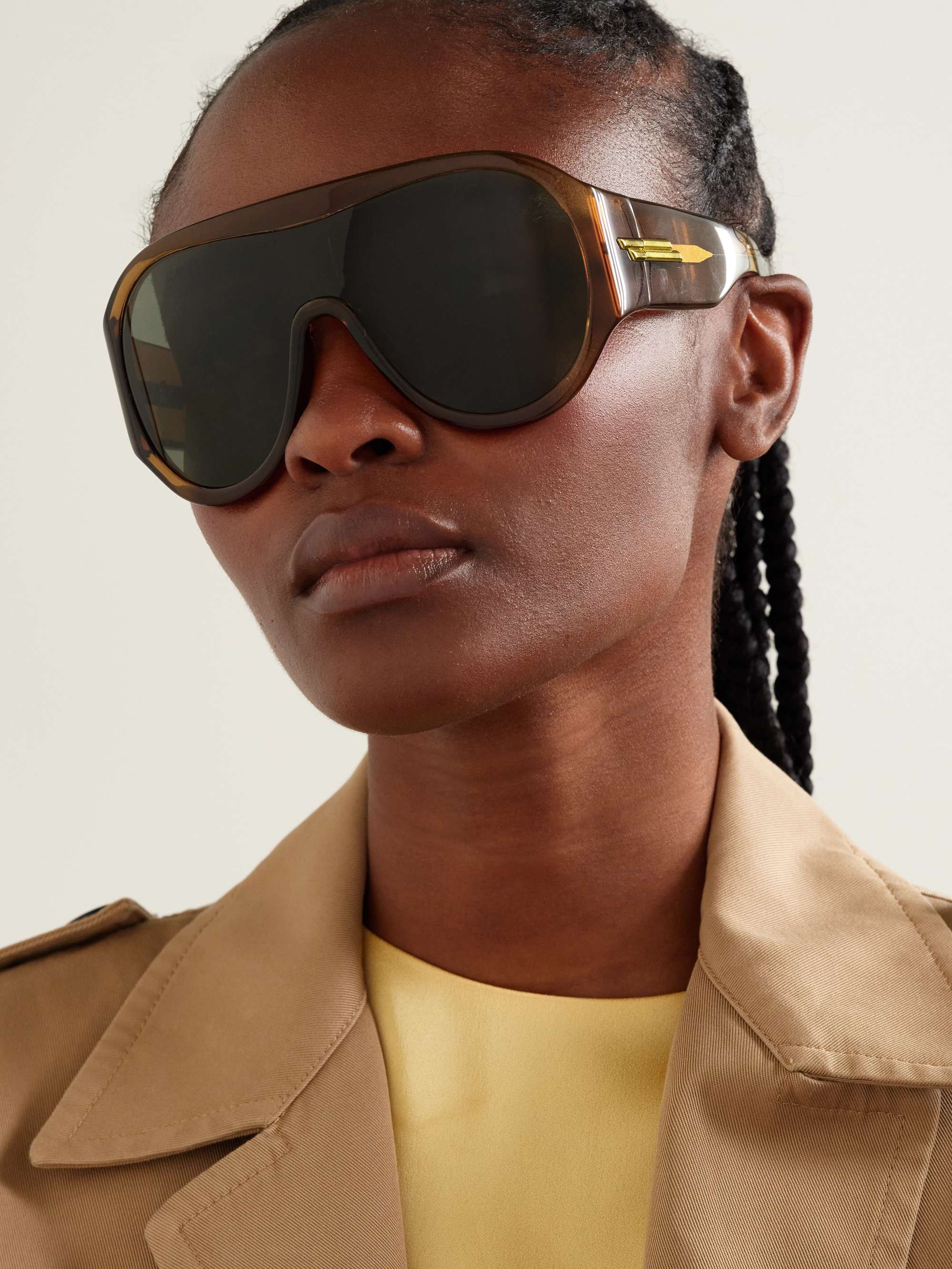 BOTTEGA VENETA EYEWEAR Aviator-style acetate sunglasses | NET-A-PORTER