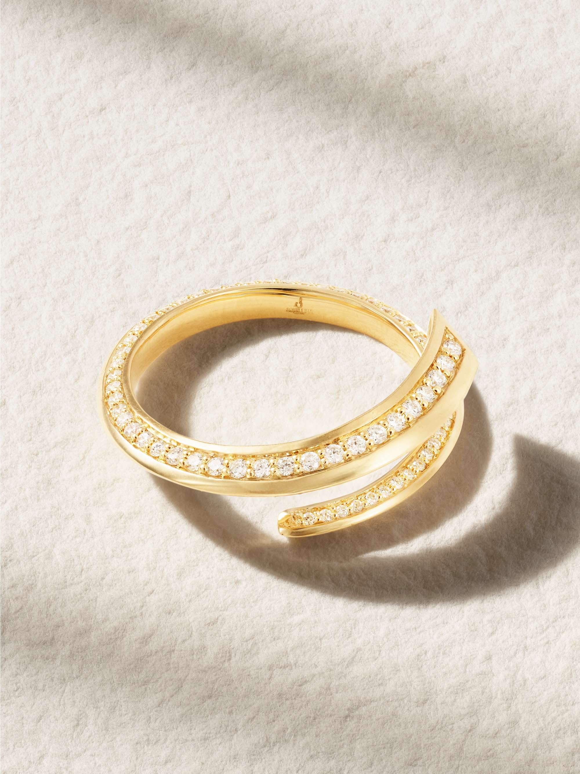 SORELLINA Ziggy 18-karat gold diamond ring | NET-A-PORTER