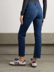 MOTHER The Mid-Rise Rider Flood mid-rise skinny jeans | NET-A-PORTER
