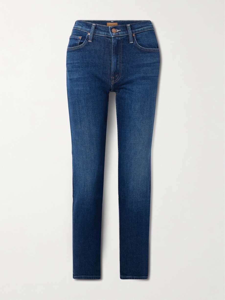 MOTHER The Mid-Rise Rider Flood mid-rise skinny jeans | NET-A-PORTER