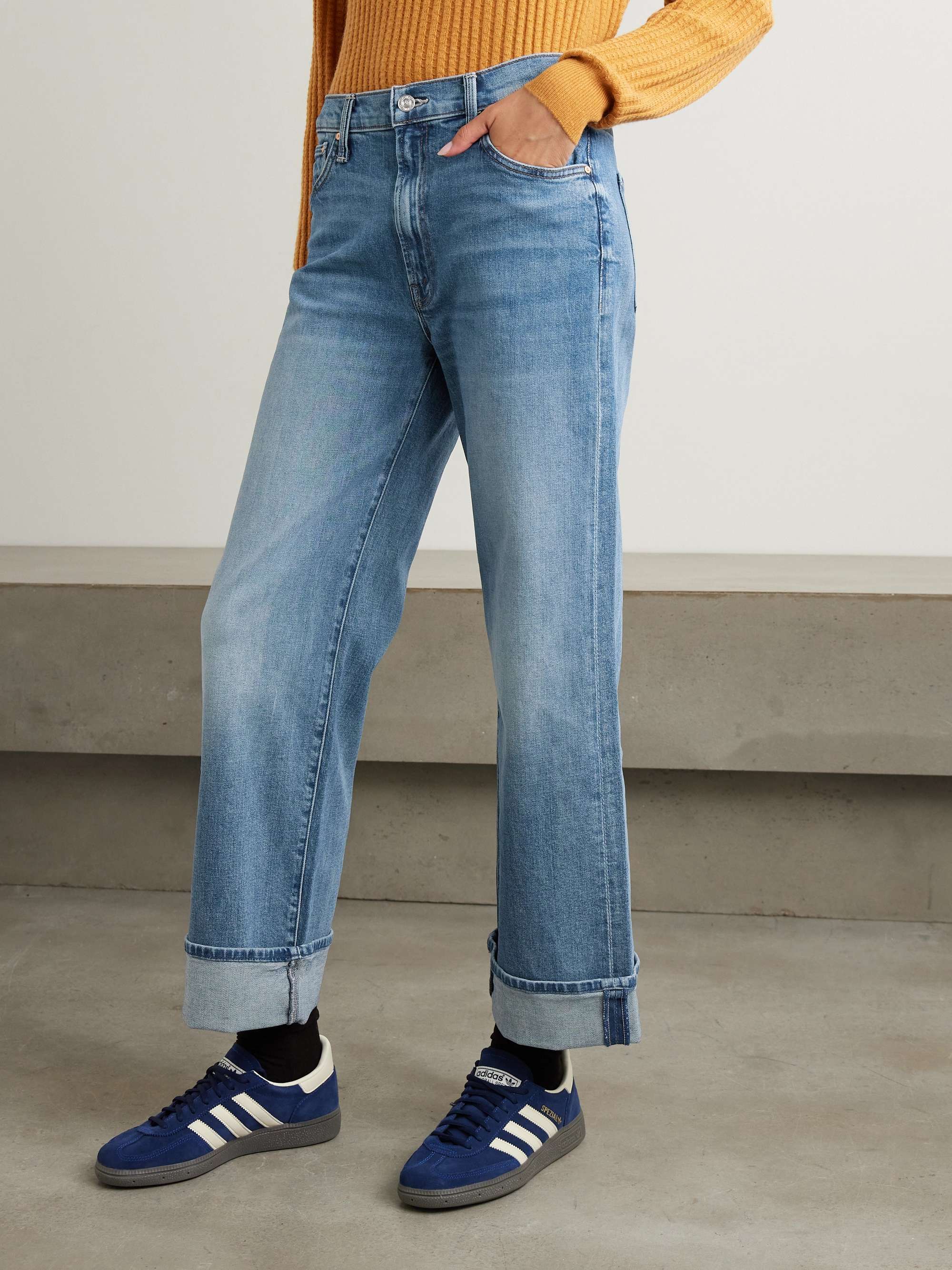 MOTHER Dodger Flood mid-rise wide-leg jeans | NET-A-PORTER