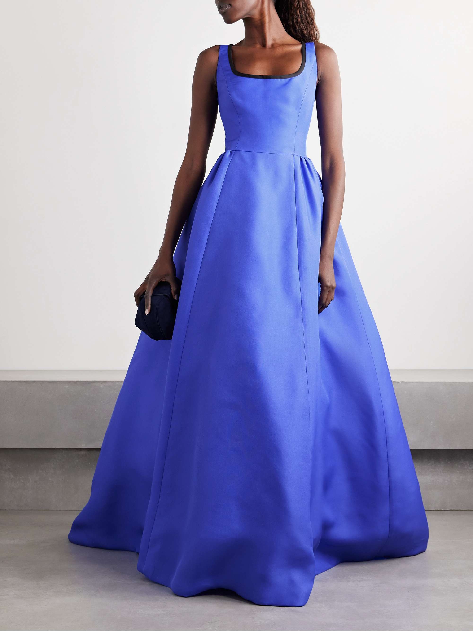 CAROLINA HERRERA Pleated Silk gazar Gown NET A PORTER
