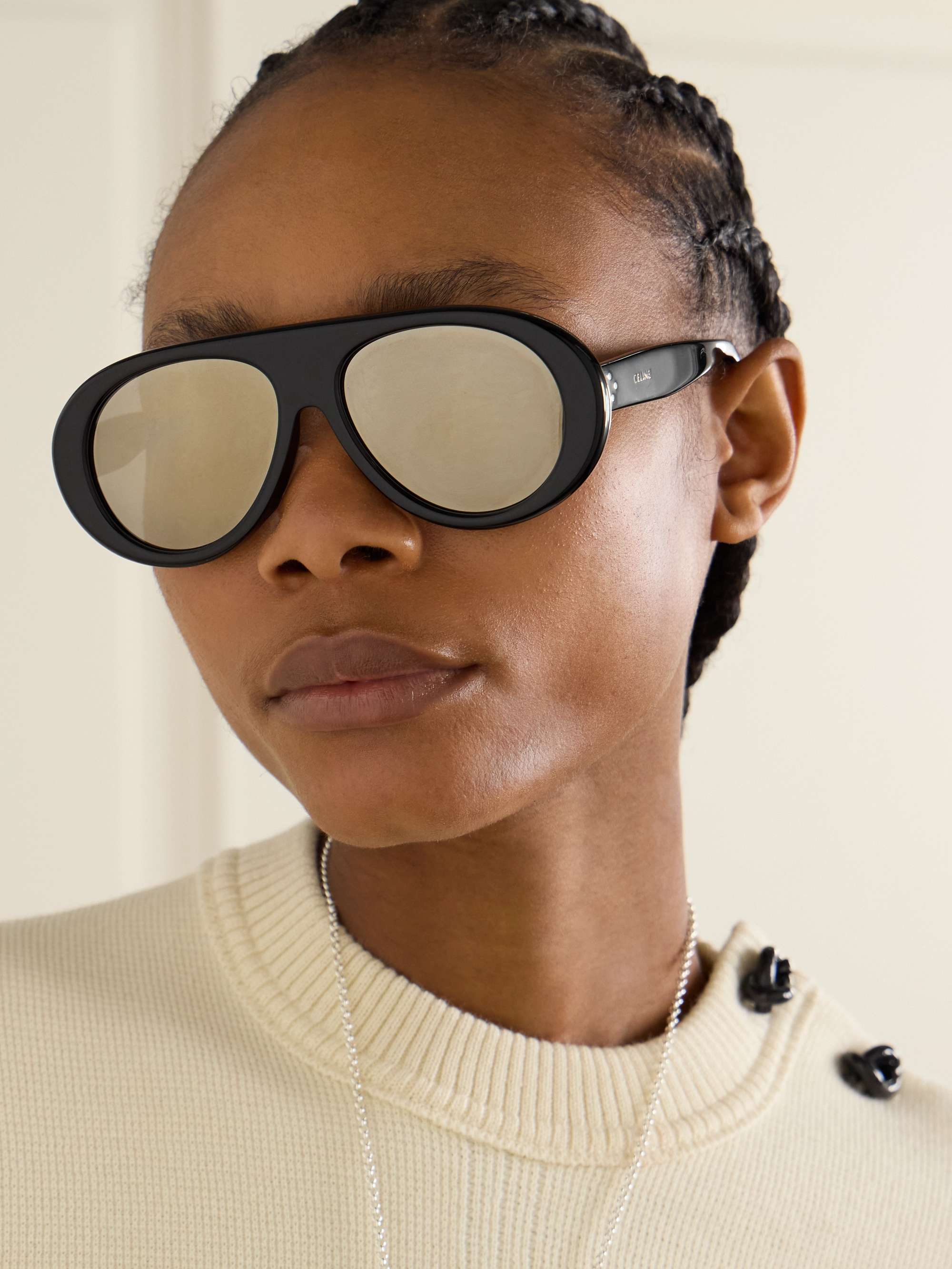 CELINE EYEWEAR Aviator-style acetate sunglasses | NET-A-PORTER