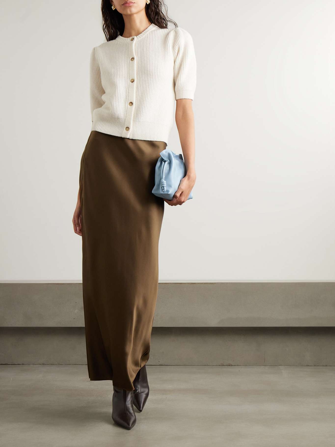 FRAME Silk-satin maxi skirt | NET-A-PORTER