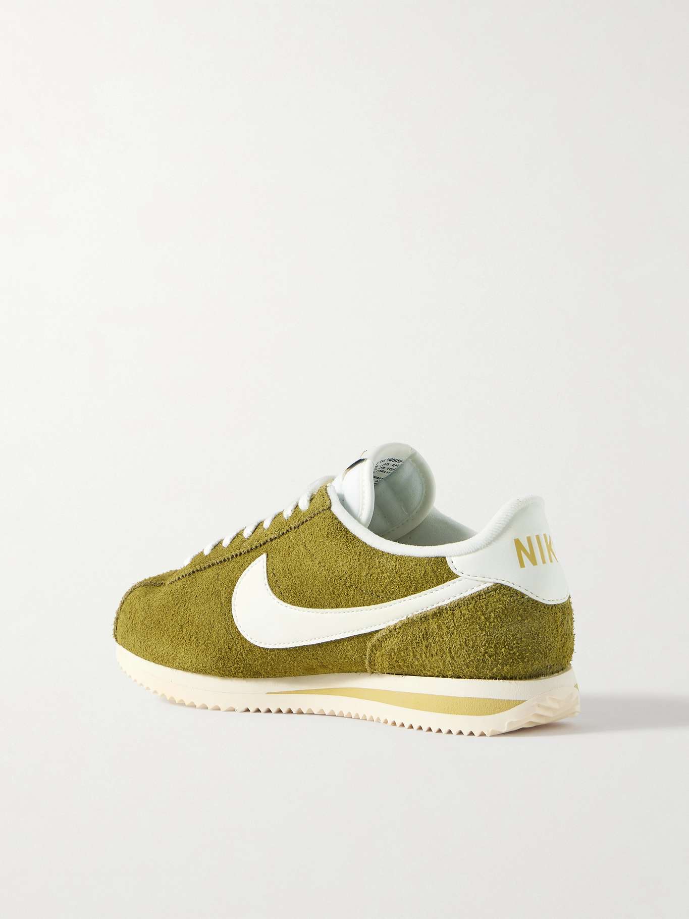 NIKE Cortez SE leather-trimmed brushed-suede sneakers | NET-A-PORTER