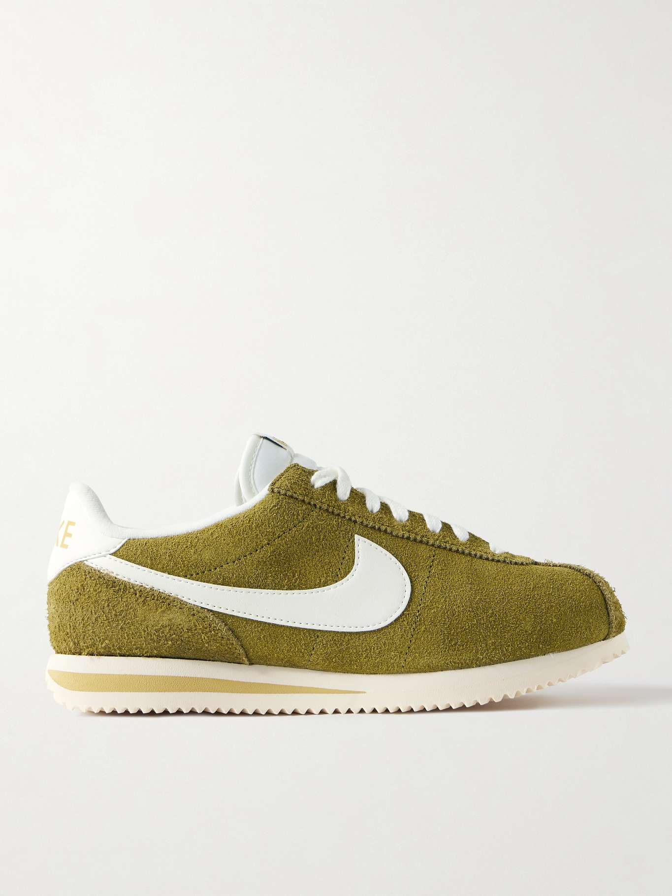 NIKE Cortez SE leather-trimmed brushed-suede sneakers | NET-A-PORTER
