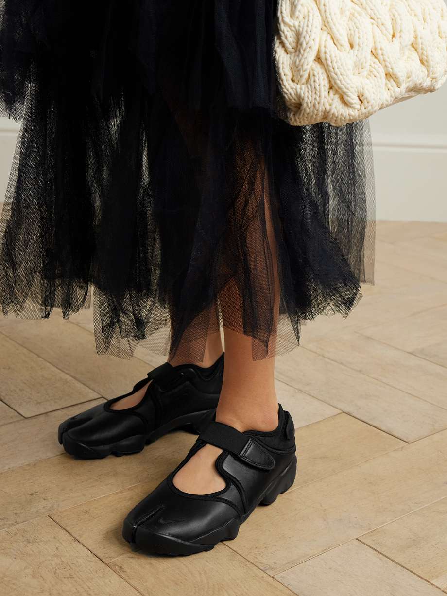 NIKE Air Rift split-toe leather sneakers | NET-A-PORTER